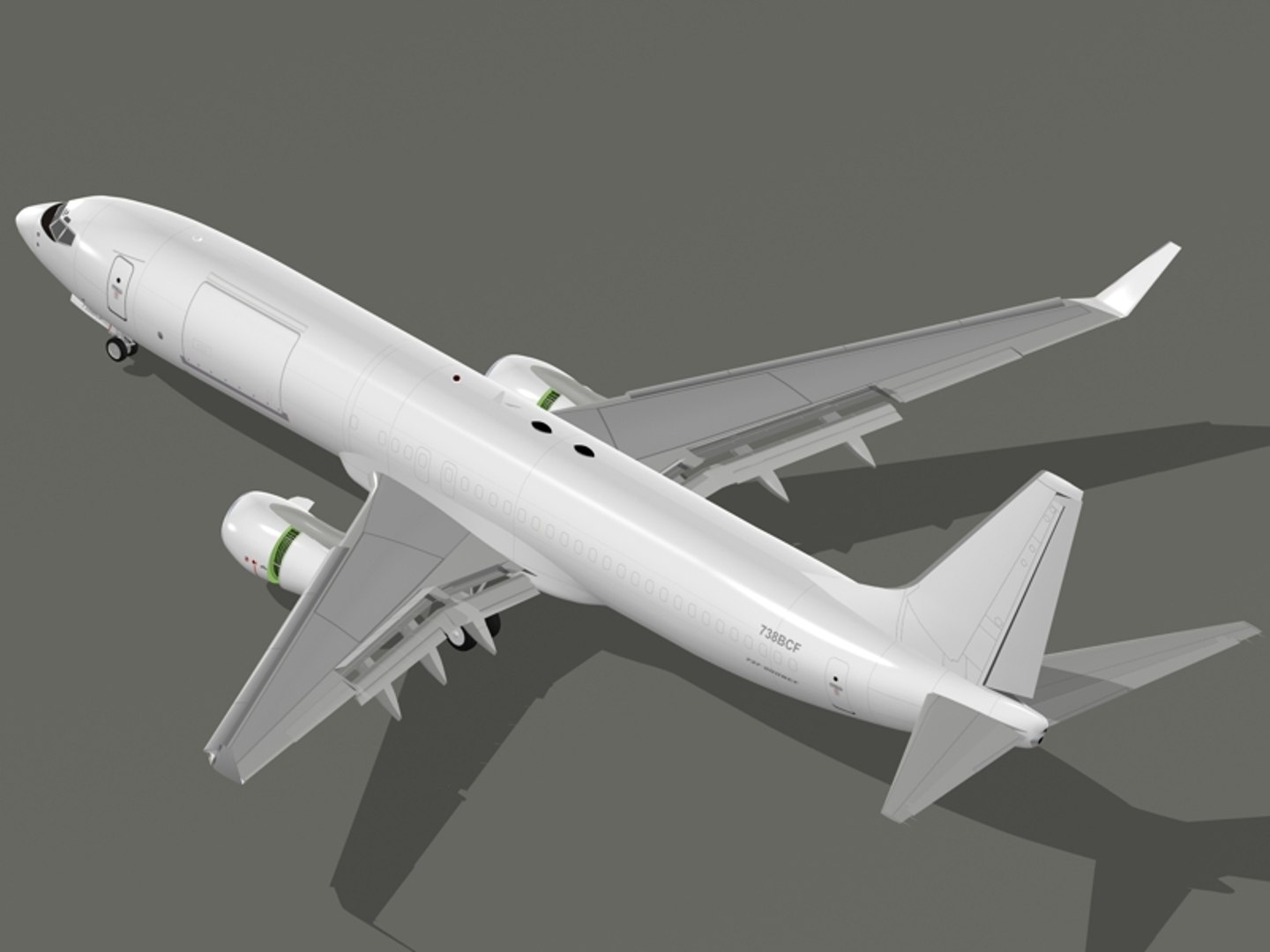 3D Boeing 737-800bcf Generic White - TurboSquid 1446092