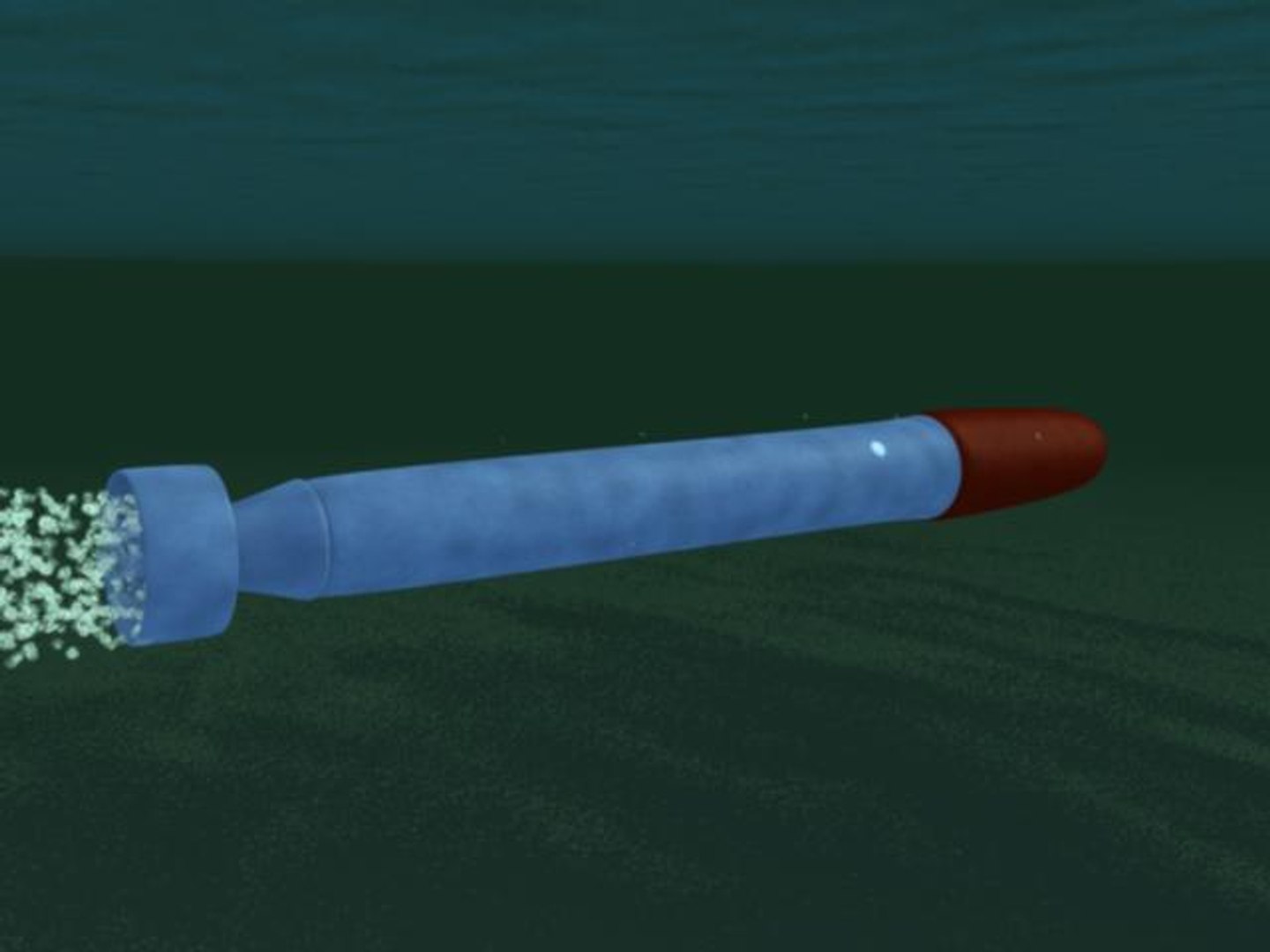 Torpedo Water Scene 3d C4d