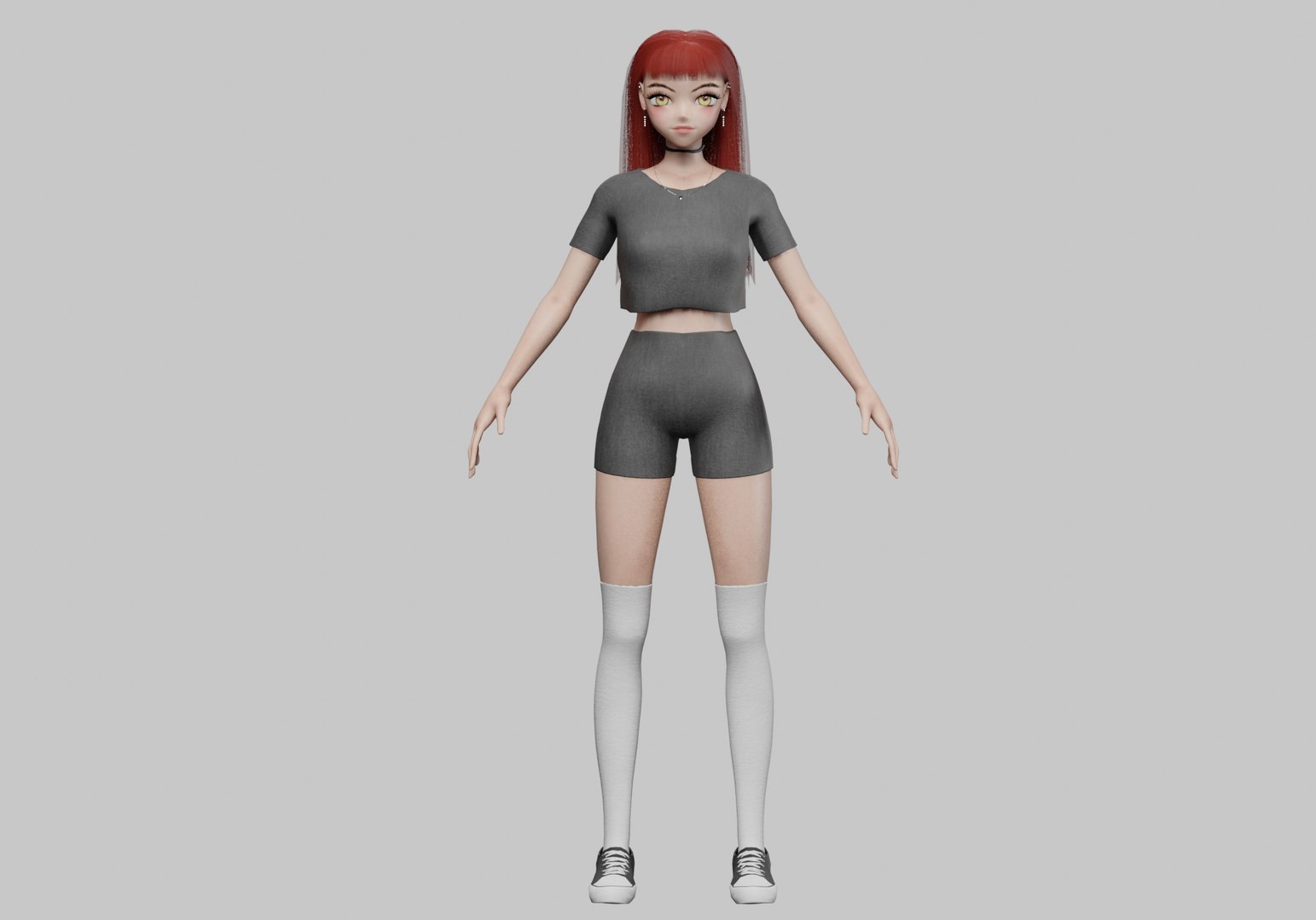 Cute Cartoon Girl V31419 Model - TurboSquid 2271547