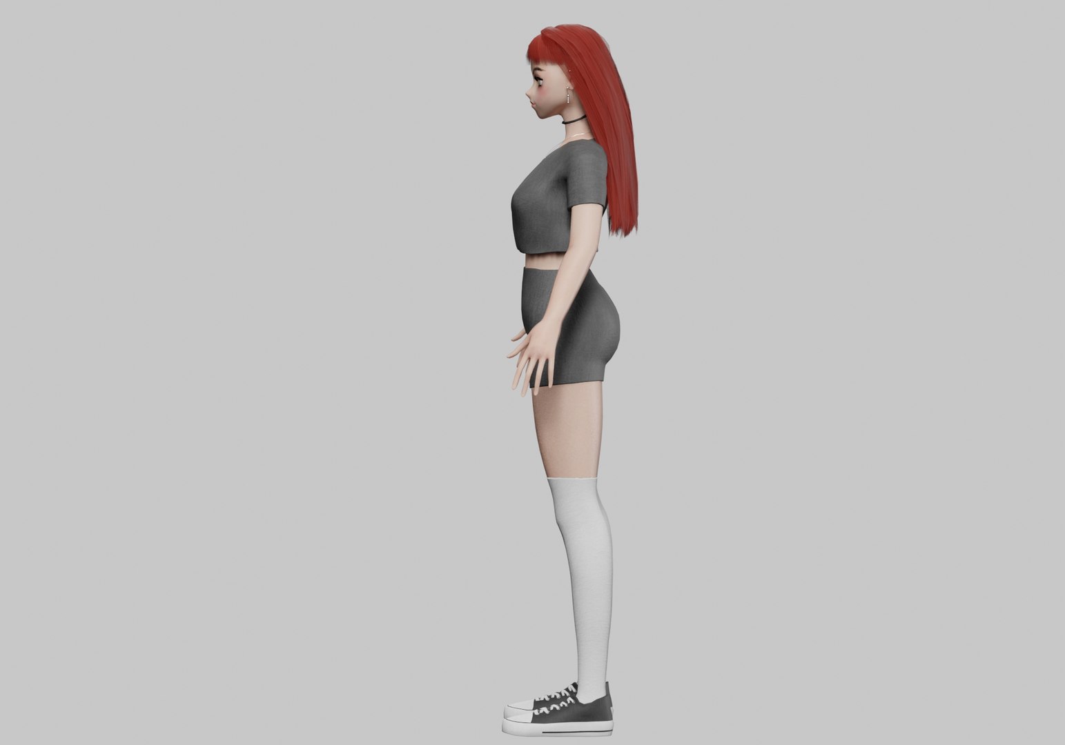 Cute Cartoon Girl V31419 Model - TurboSquid 2271547