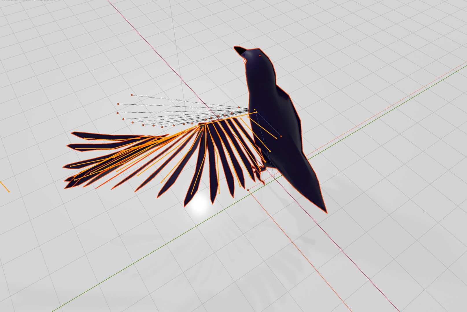 Crow Bird Wing Animal Model 3D Model - TurboSquid 1818976
