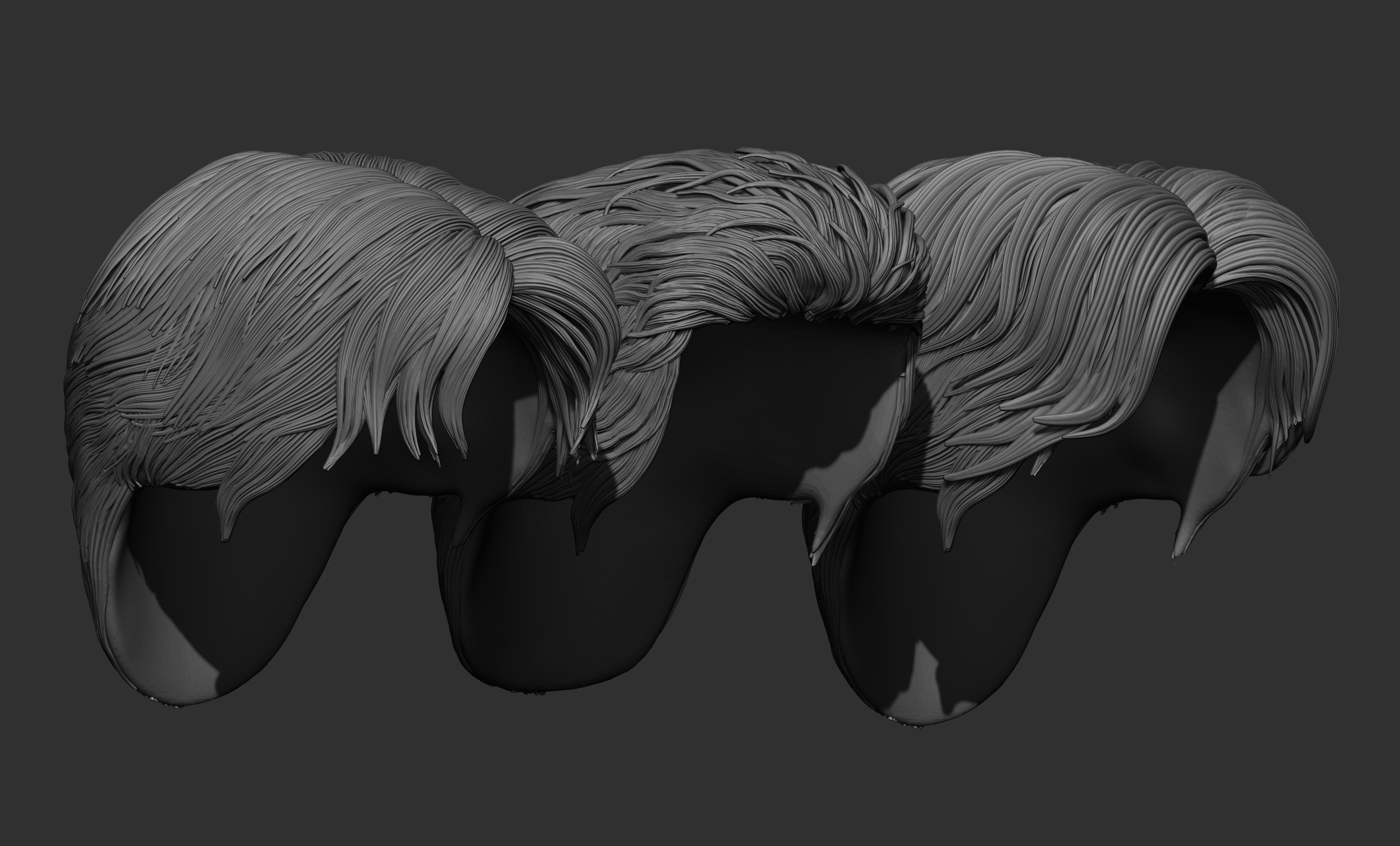 18 Male hair 3D model - TurboSquid 1909715