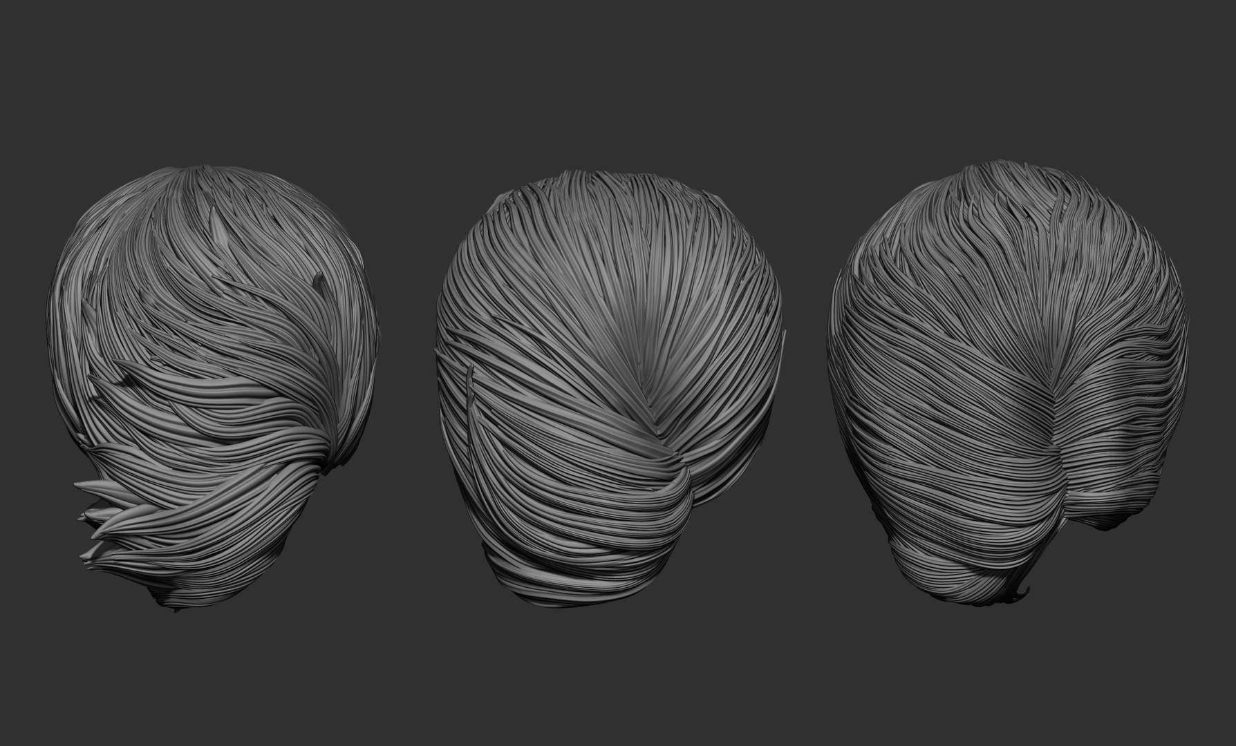 18 Male hair 3D model - TurboSquid 1909715