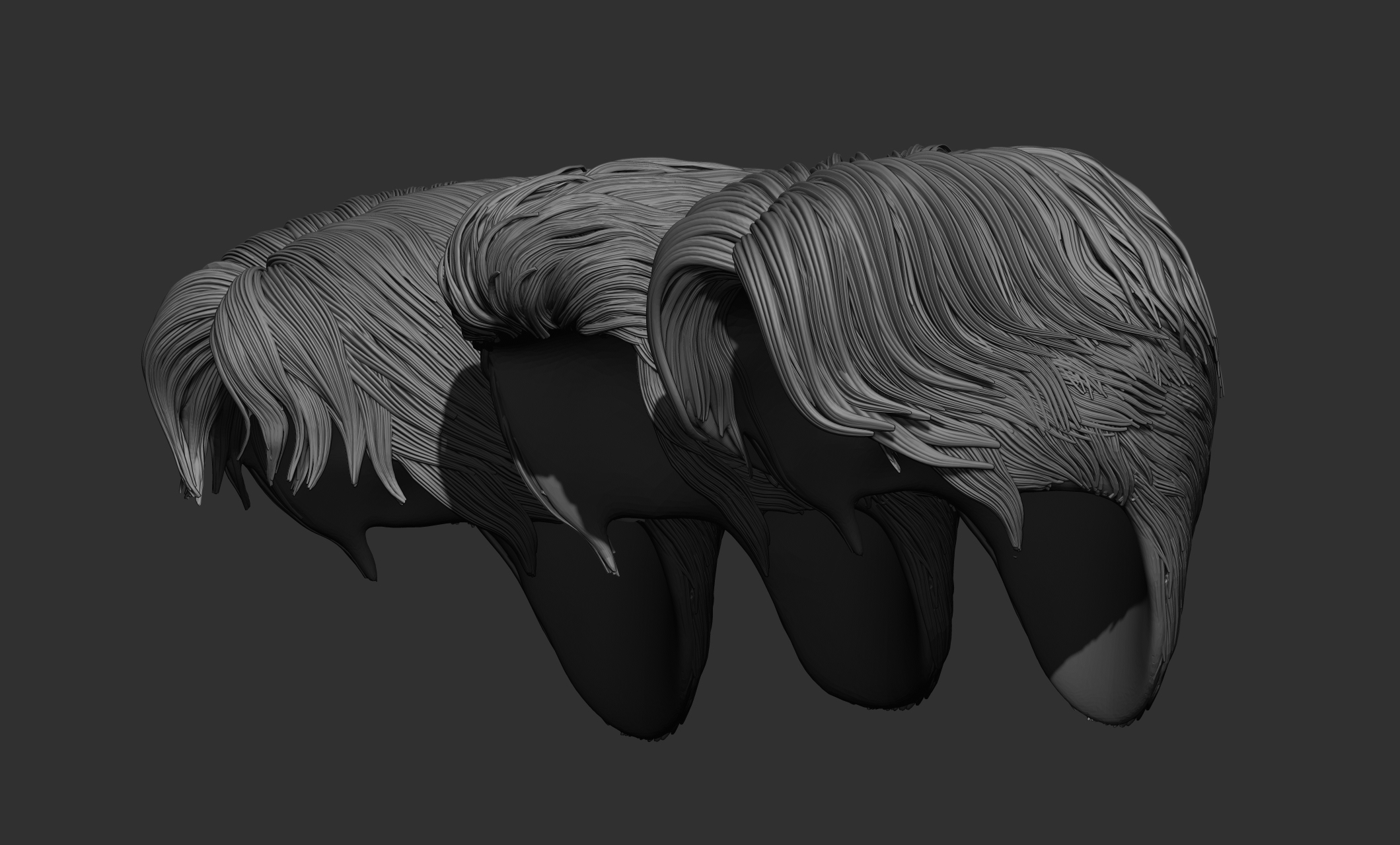 18 Male hair 3D model - TurboSquid 1909715