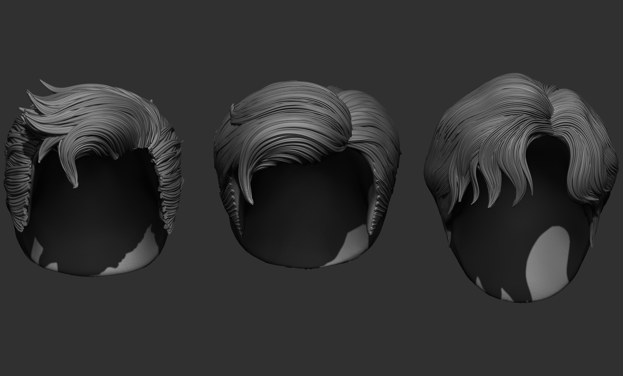 18 Male hair 3D model - TurboSquid 1909715