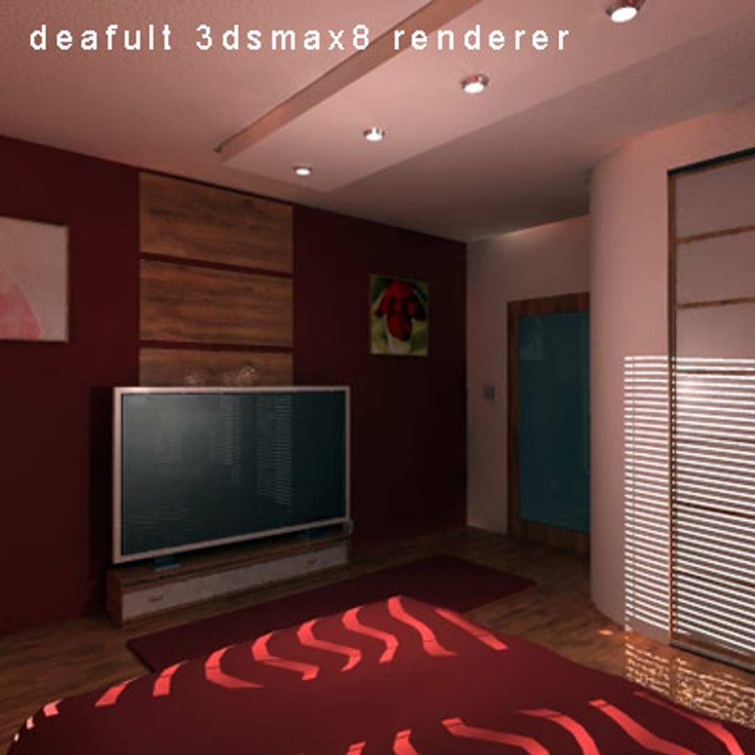 3d Bedroom Scene Model