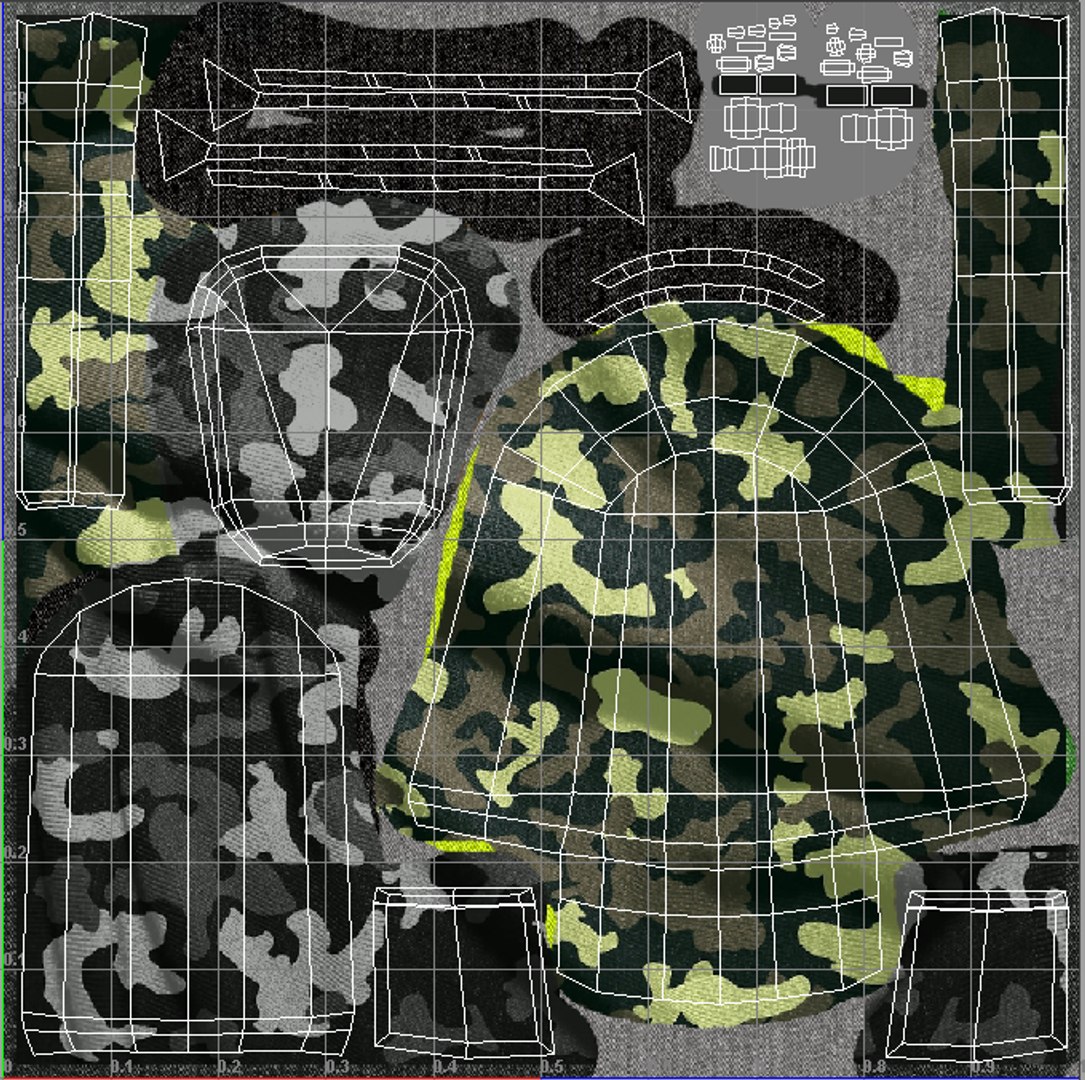 3D camo backpack model - TurboSquid 1225434