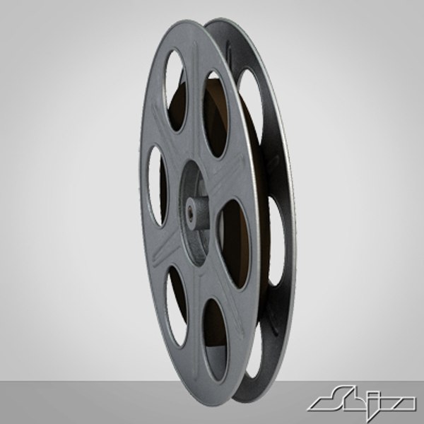 3d model film reel