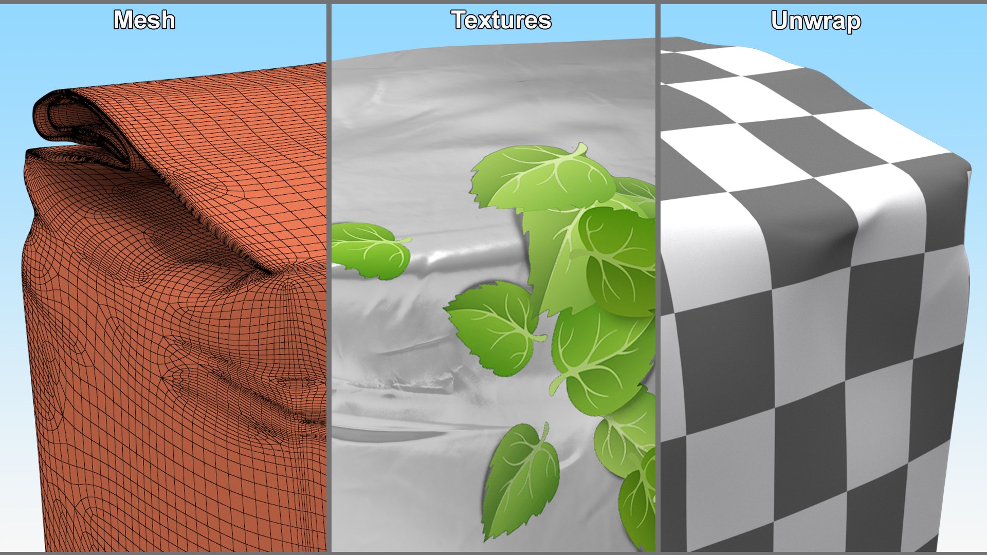 3D Foil Packages Mockup Collection Model - TurboSquid 1934343