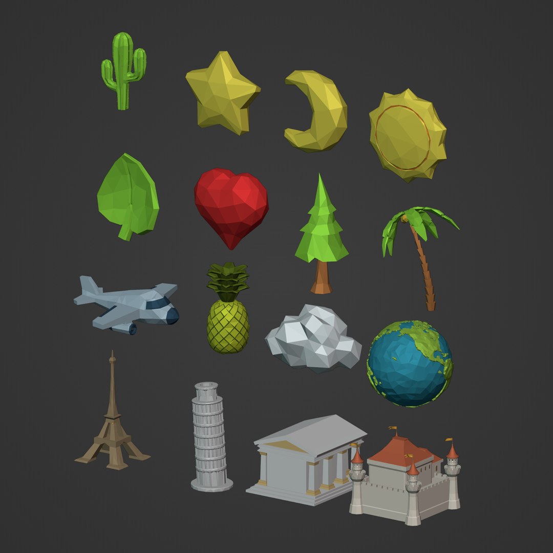 3D Low Poly Cartoon Pack - TurboSquid 1860169