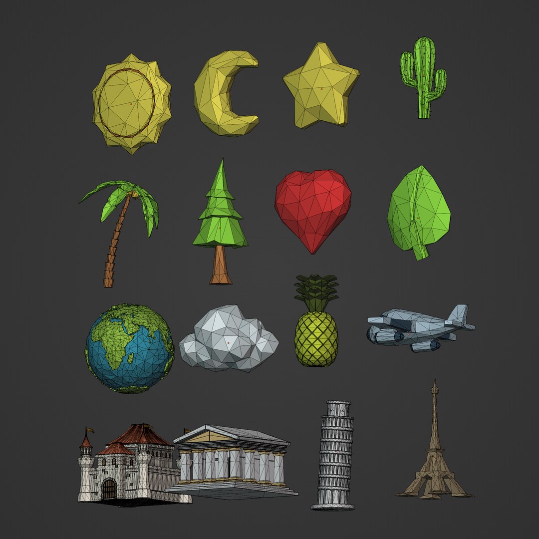 3D Low Poly Cartoon Pack - TurboSquid 1860169