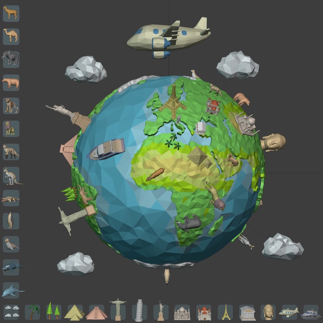 3D Low Poly Cartoon Pack - TurboSquid 1860169