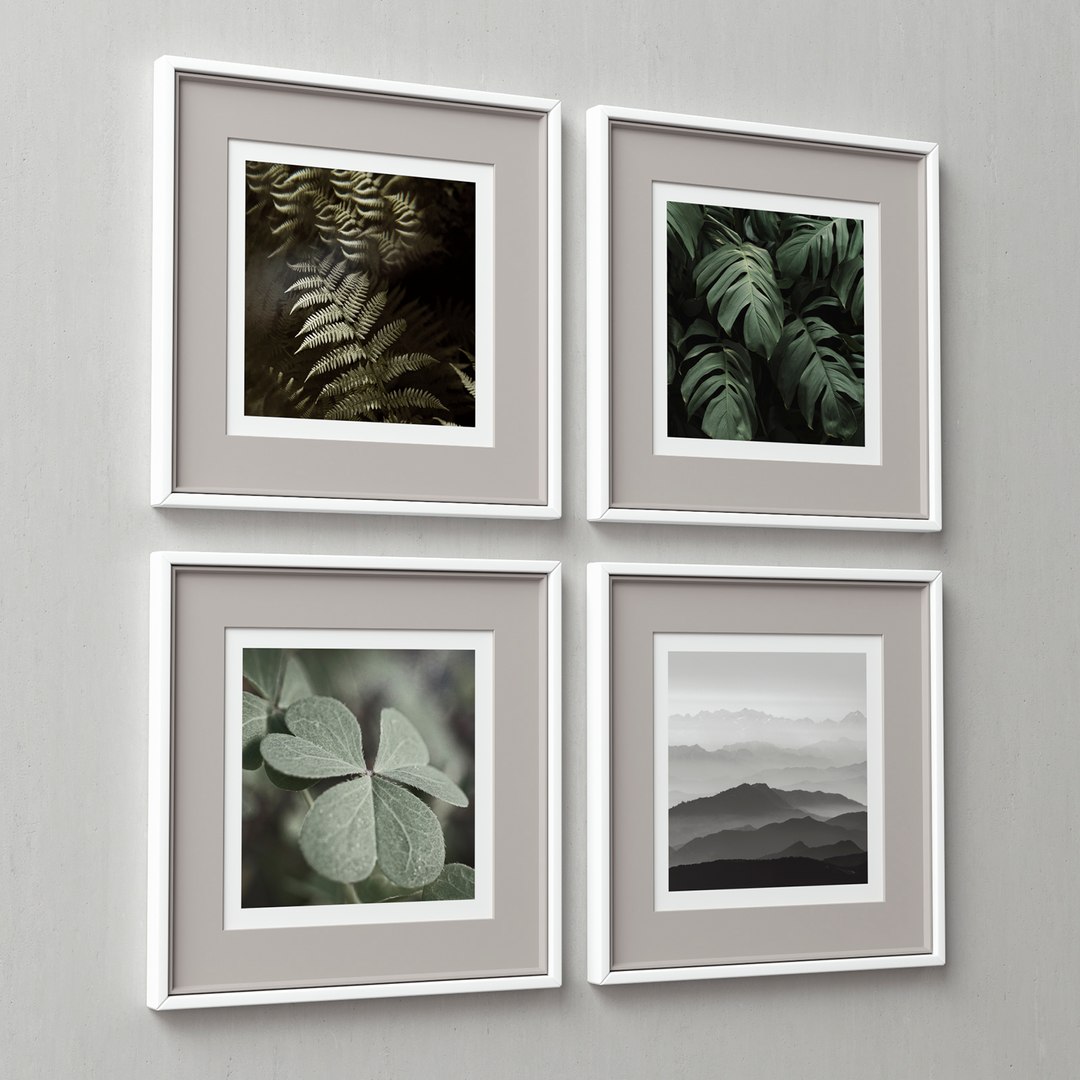 3D model picture frames set - TurboSquid 1445471