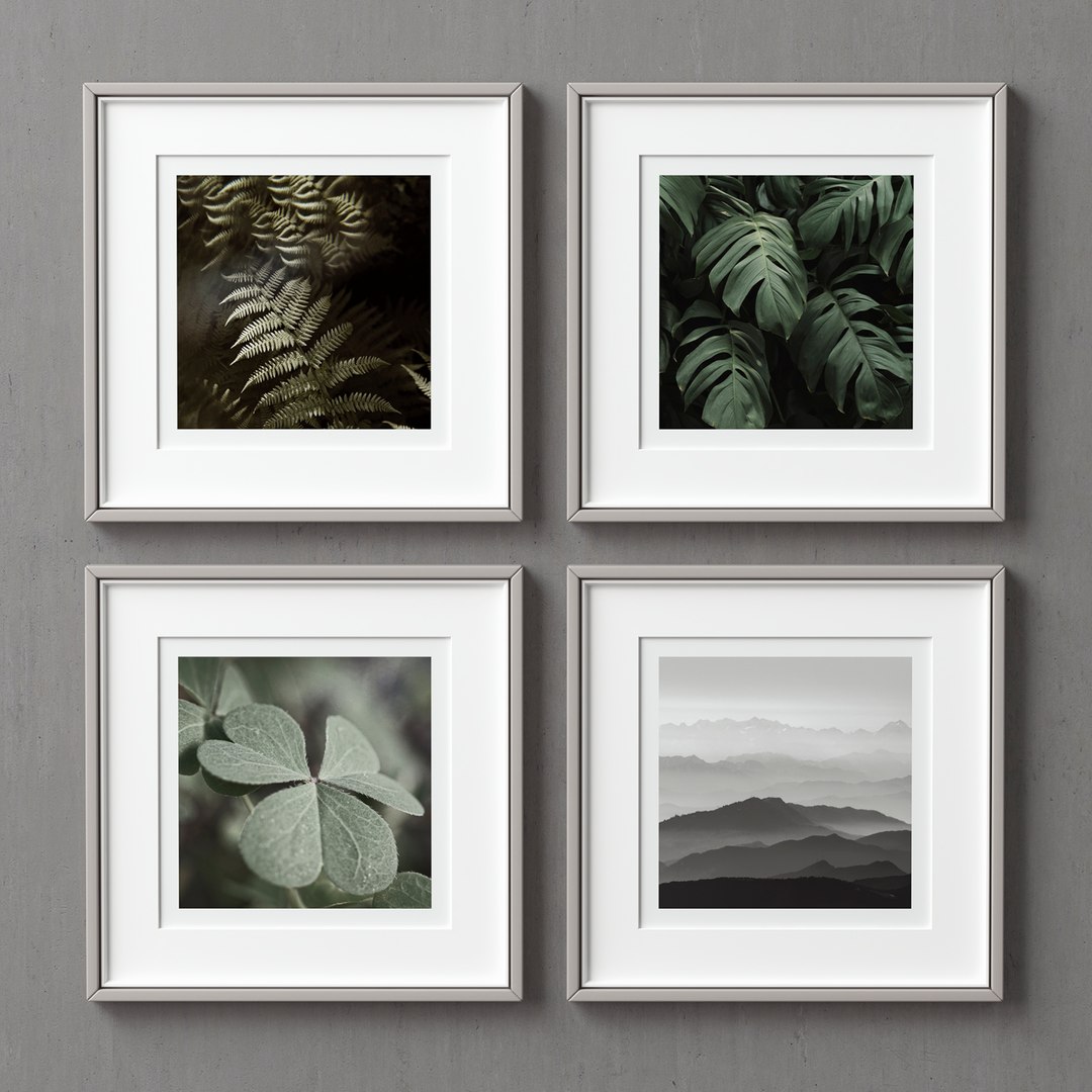 3D model picture frames set - TurboSquid 1445471