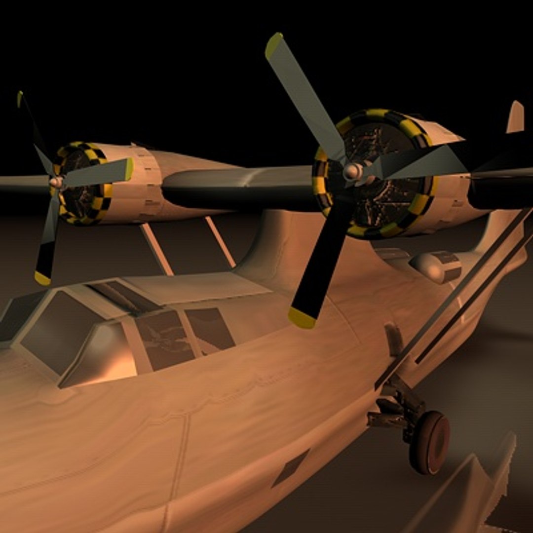 3d Model Wwii Pby Bomber