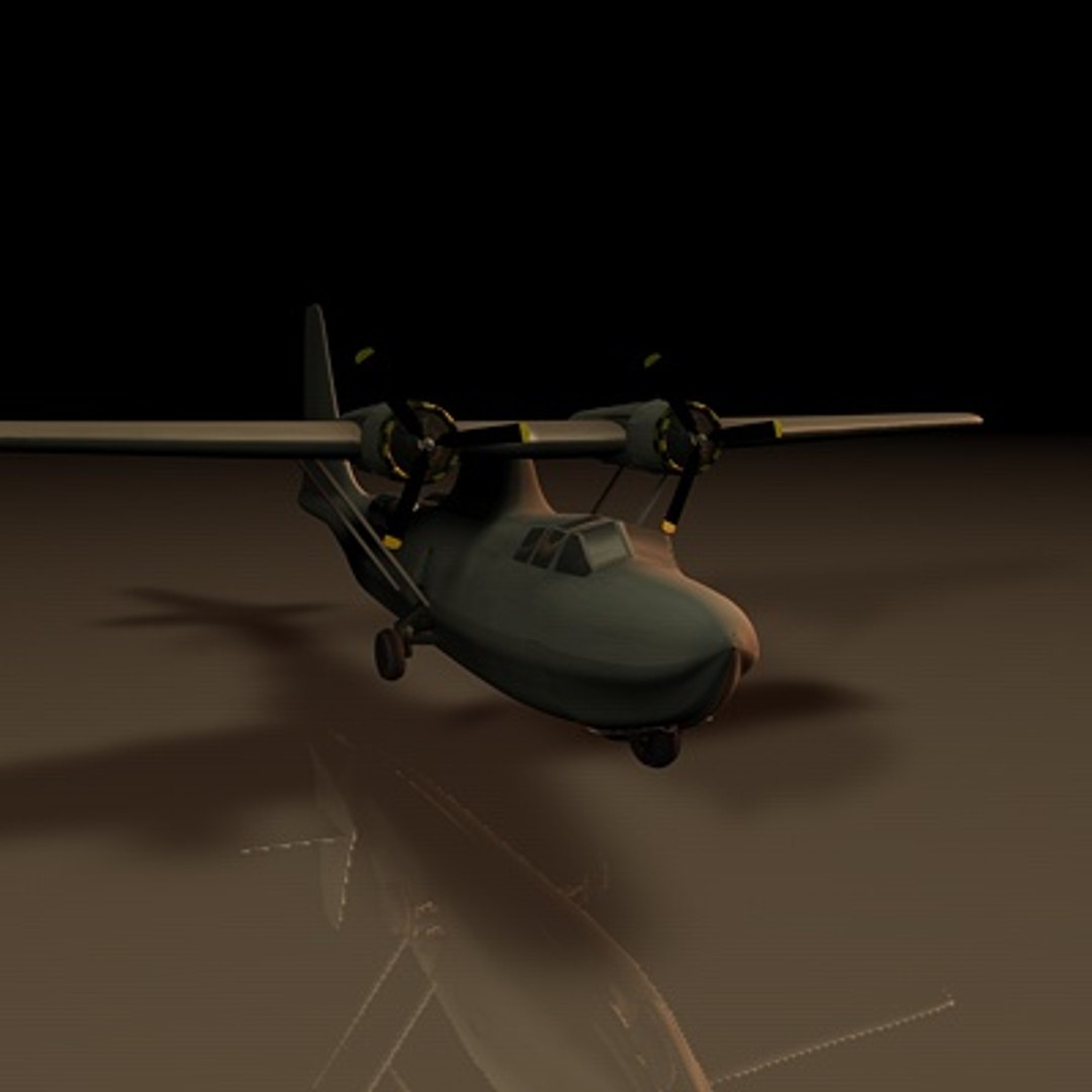 3d Model Wwii Pby Bomber