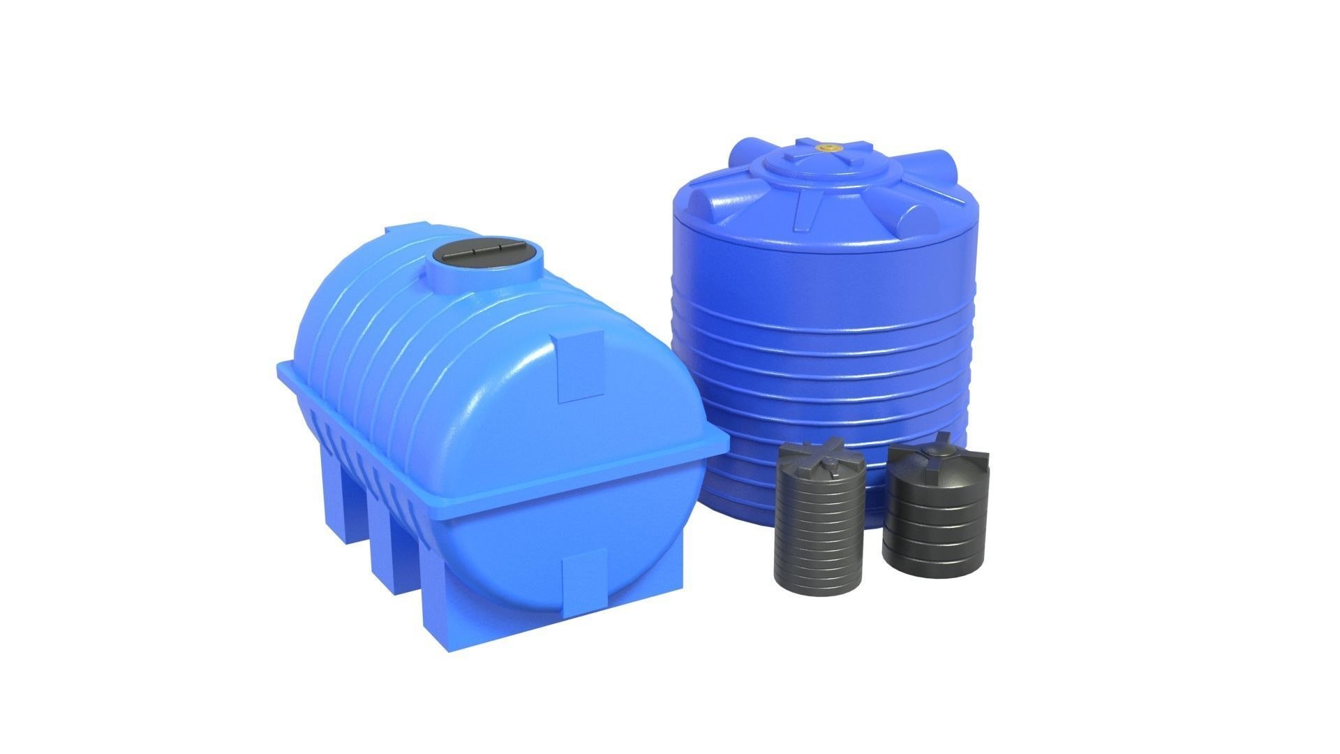 3D Model Water Tanks - TurboSquid 2132547