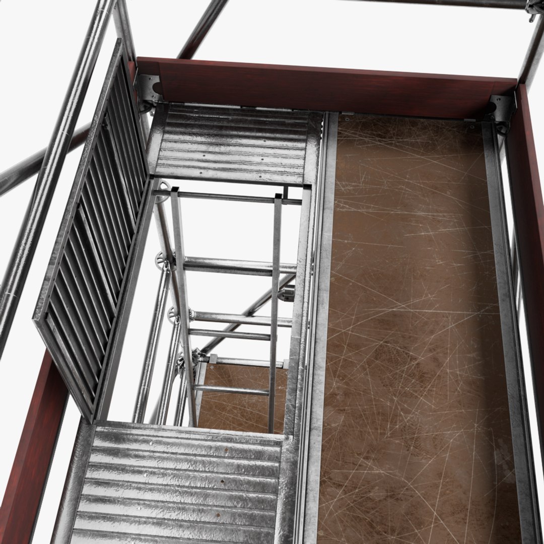 3D Scaffolding Metallic Model - TurboSquid 1574172