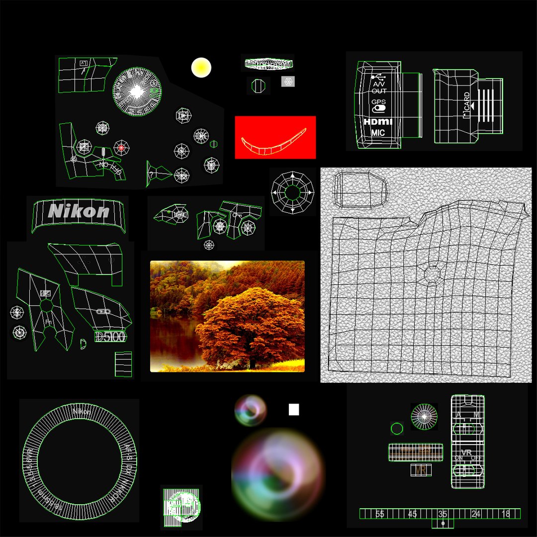 3d Nikon D5100 Camera Model