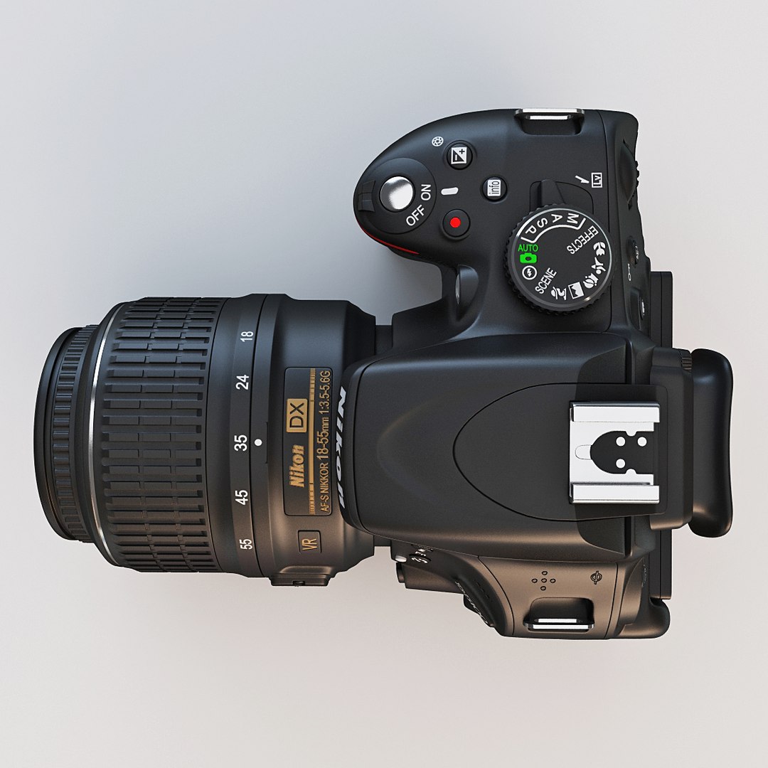 3d Nikon D5100 Camera Model