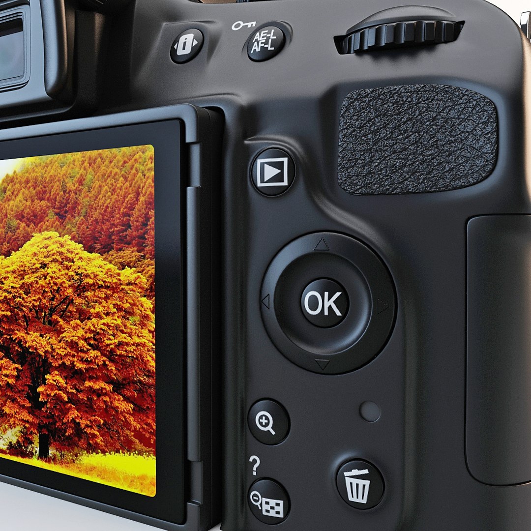 3d Nikon D5100 Camera Model