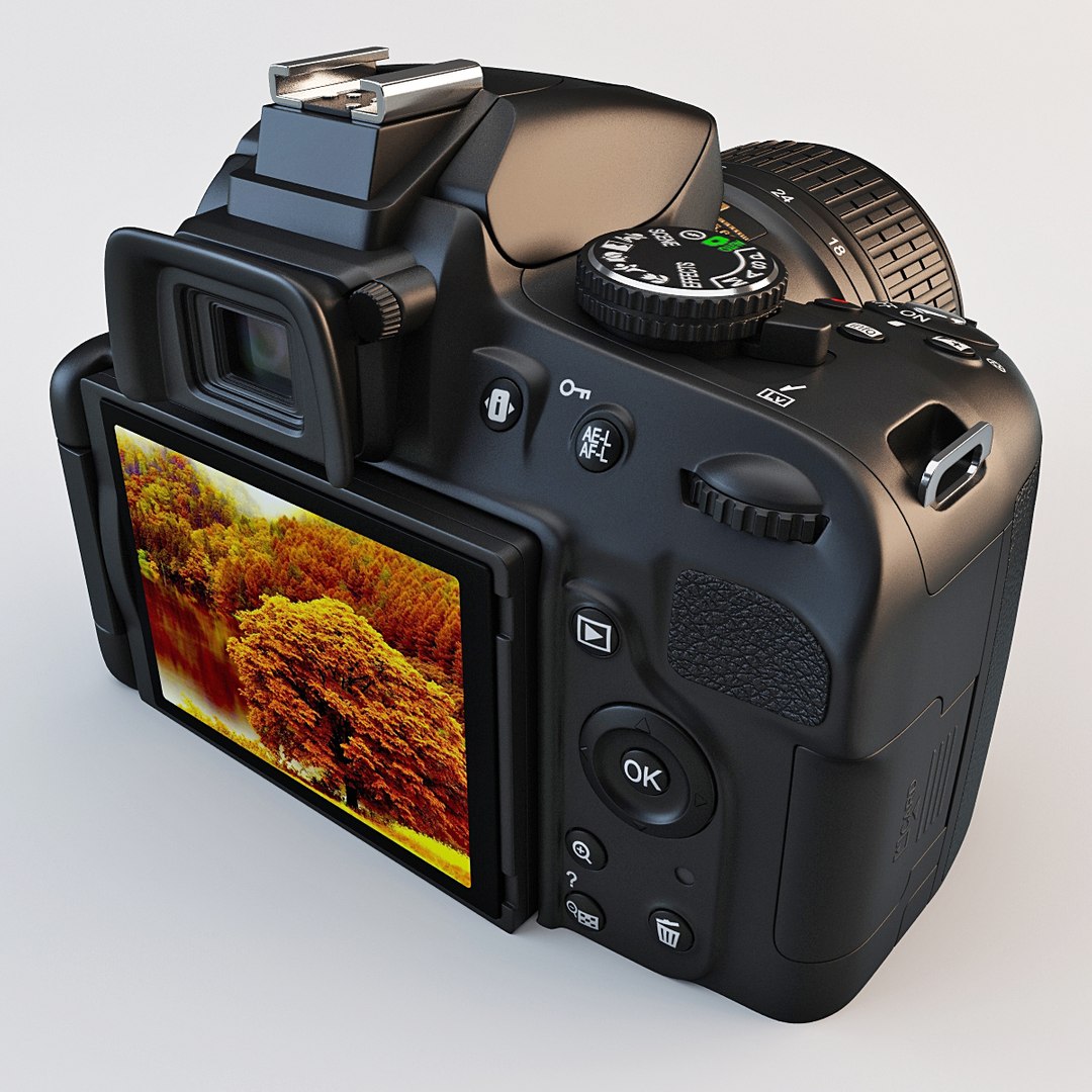 3d Nikon D5100 Camera Model