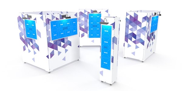 gallery painting stand 3d model