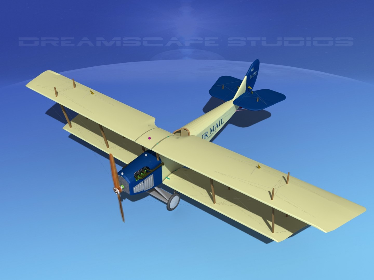 3d Model Propeller Curtiss Jenny Air