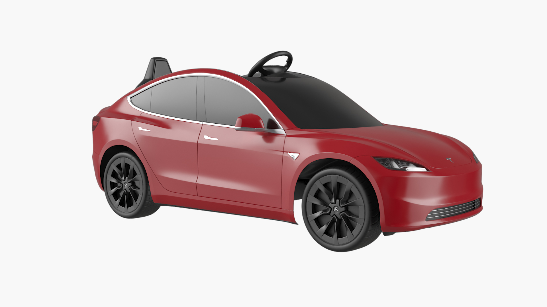 3D Electric Ride-On Car Model S Red Rigged - TurboSquid 2382379
