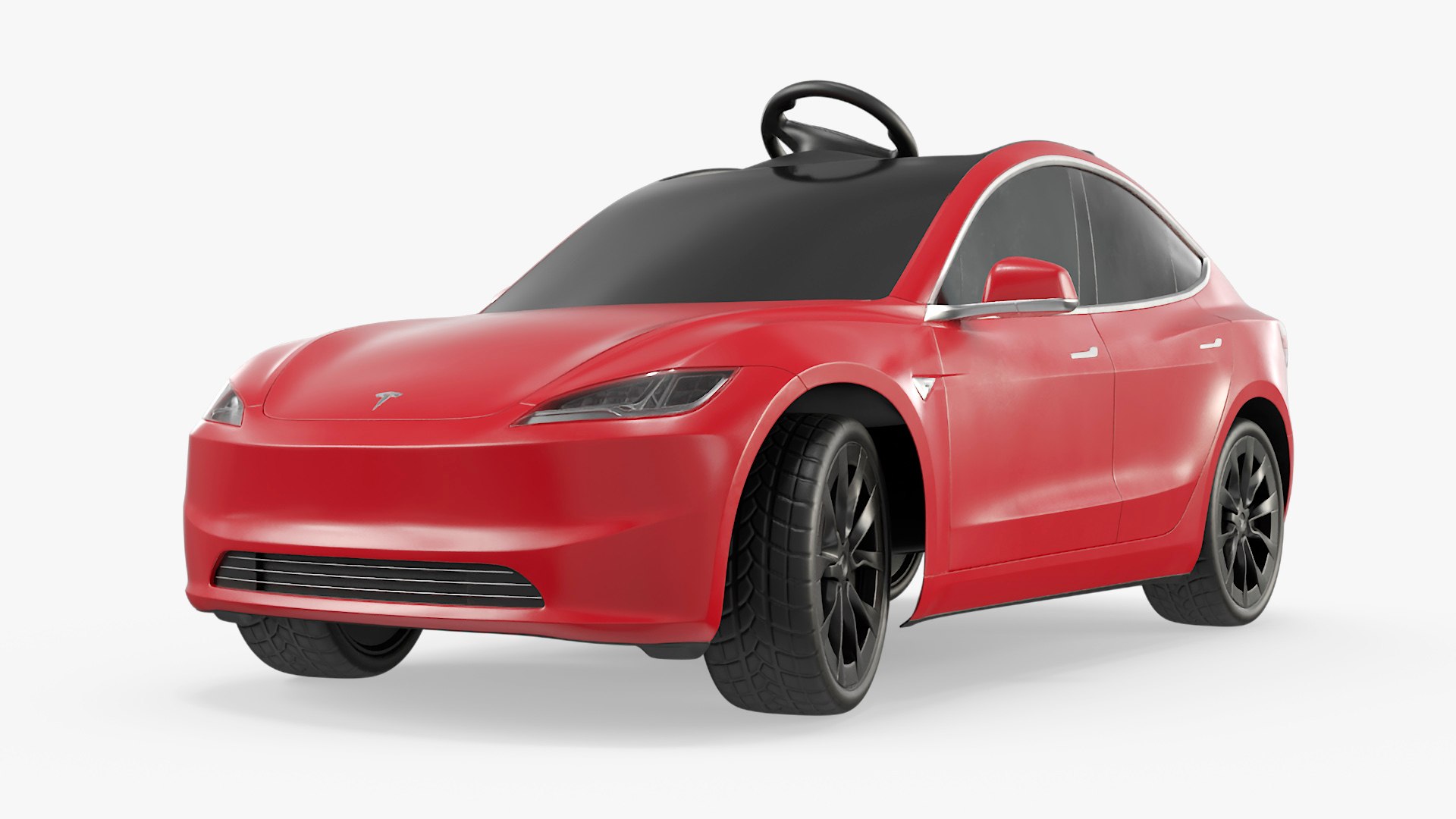 3D Electric Ride-On Car Model S Red Rigged - TurboSquid 2382379