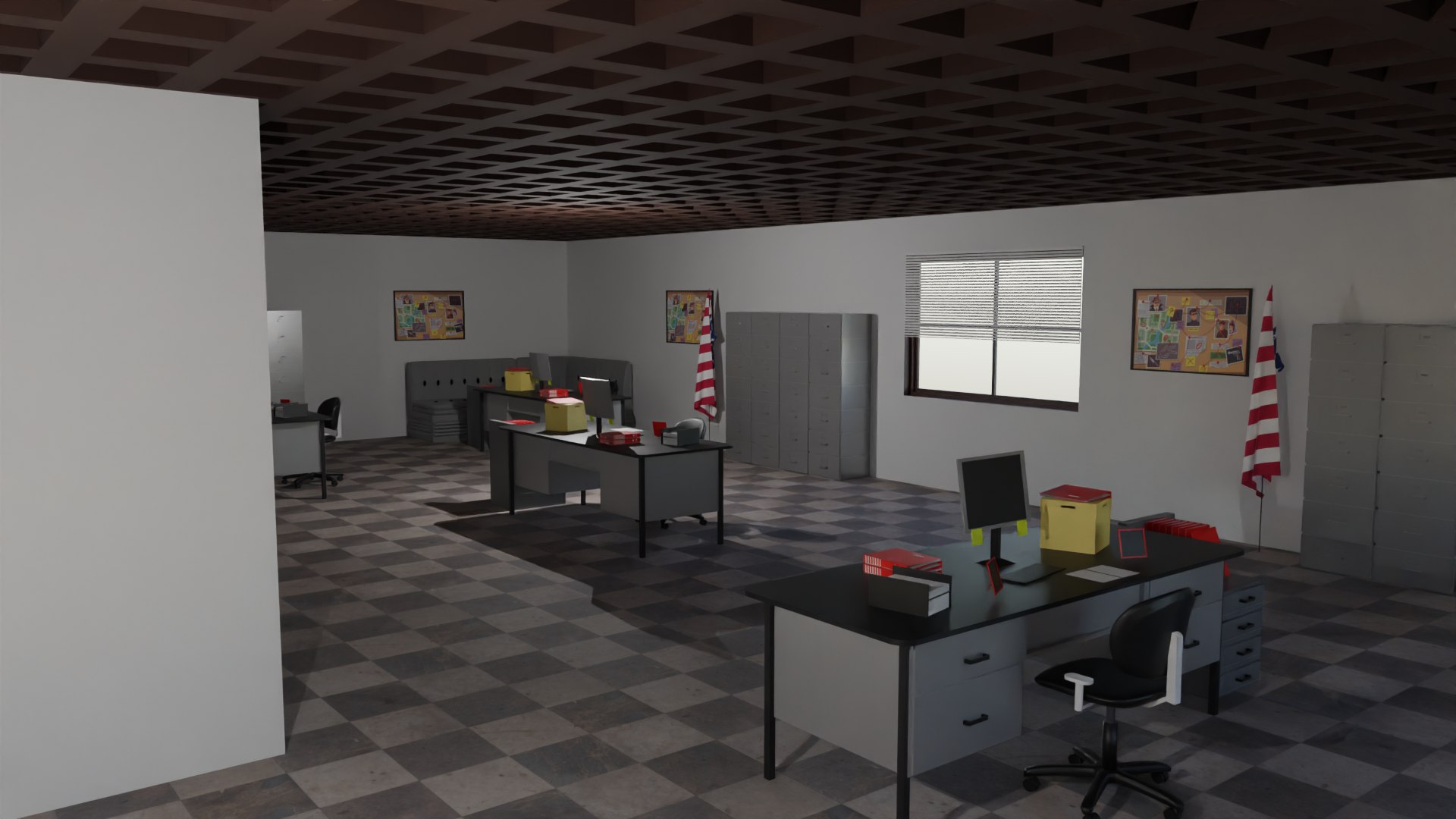 3D Police Station Interior - TurboSquid 2158076