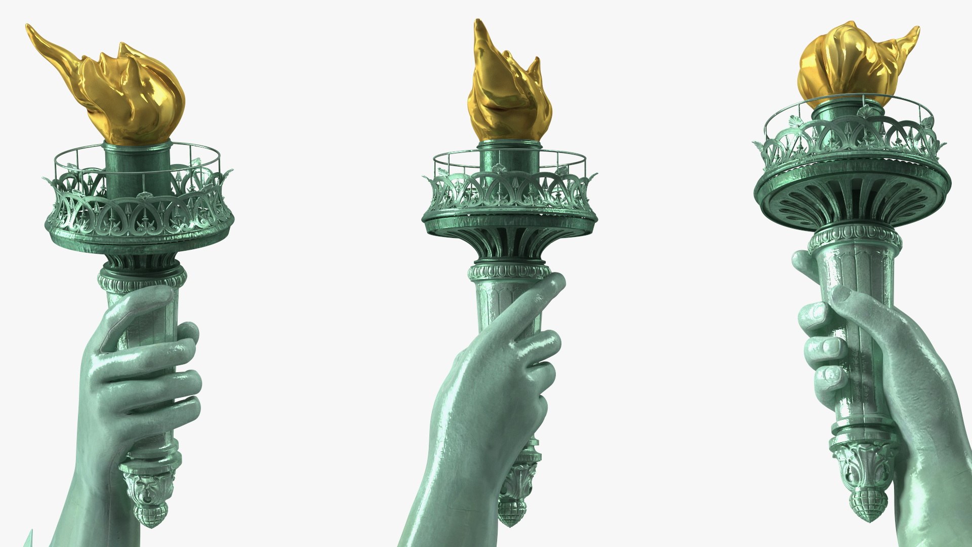 Prohibited - Statue Of Liberty Without Pedestal For 3D Print 3D Model ...