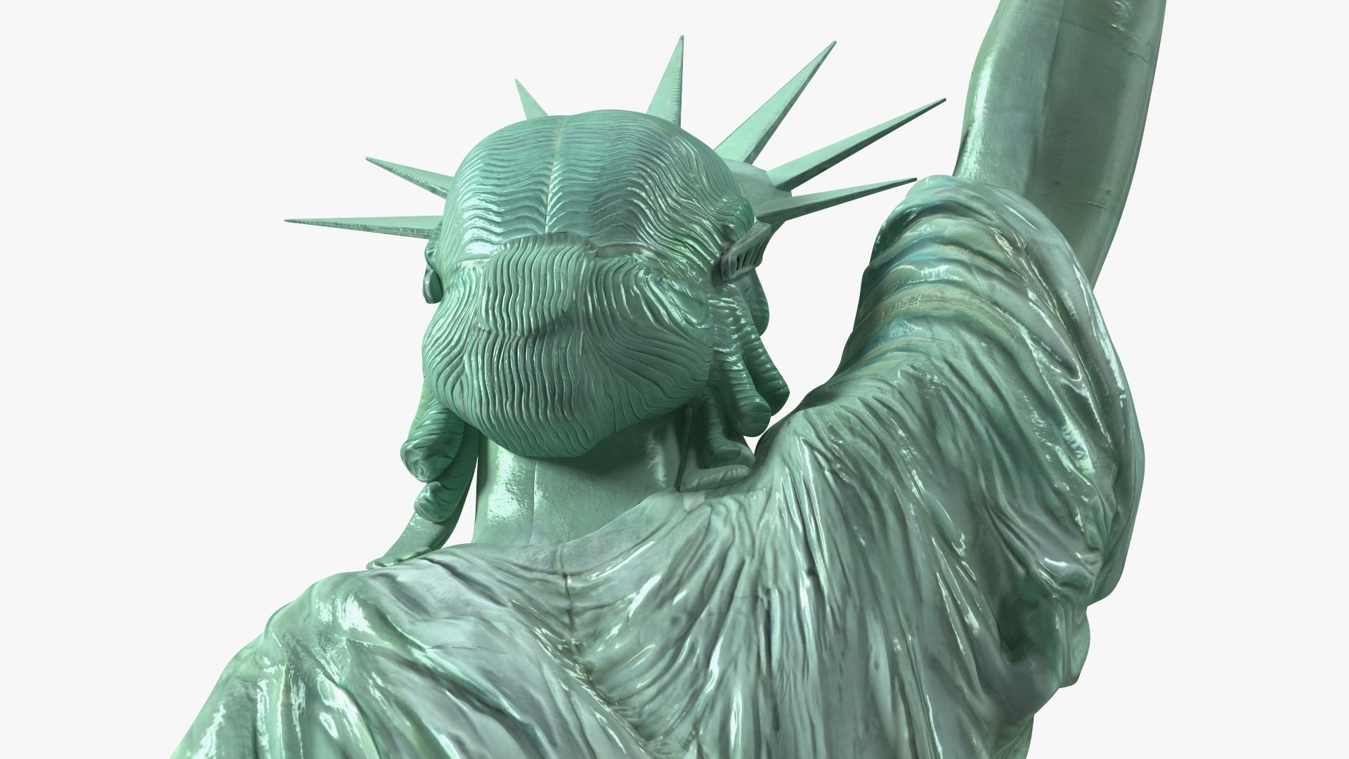 Prohibited - Statue Of Liberty Without Pedestal For 3D Print 3D Model ...