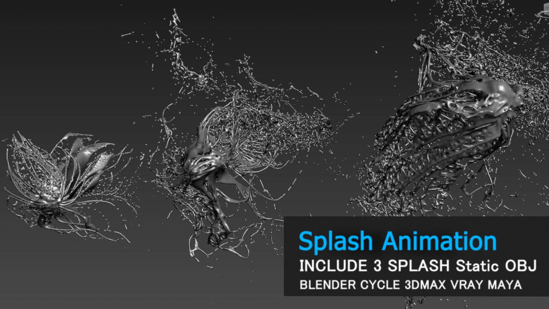 3D Water Splash Animation And Model Model - TurboSquid 1944417