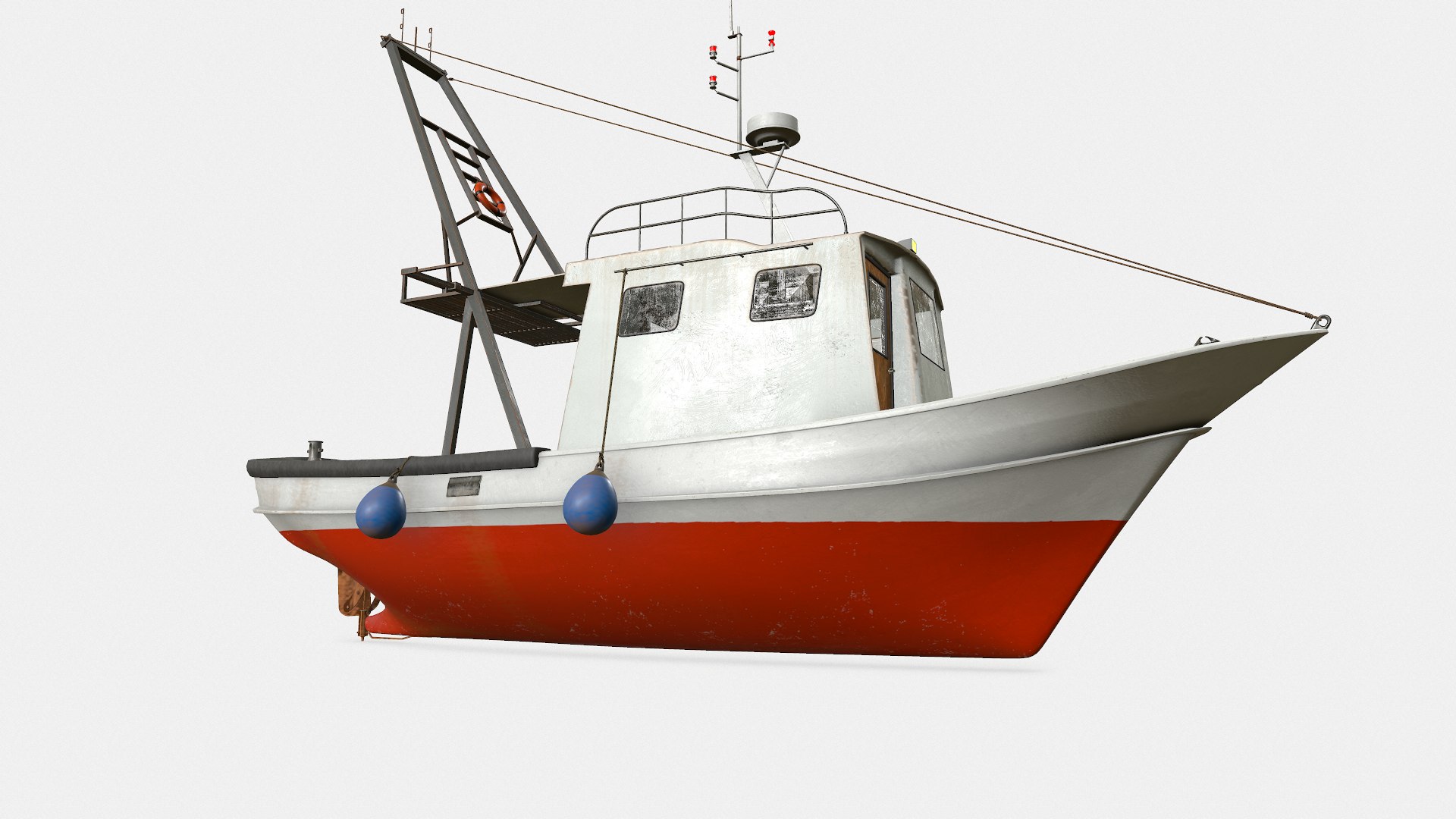 Fishing Boat PBR Model - TurboSquid 2019920