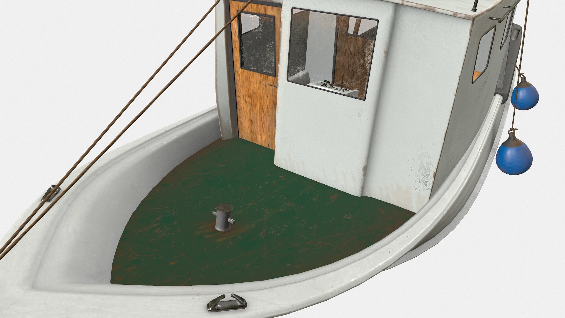 Fishing Boat PBR Model - TurboSquid 2019920