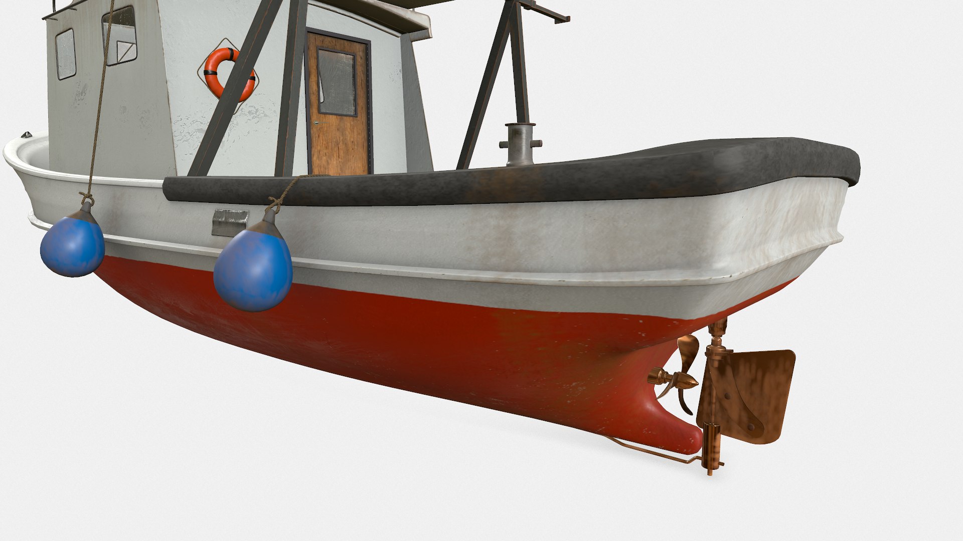 Fishing Boat PBR Model - TurboSquid 2019920