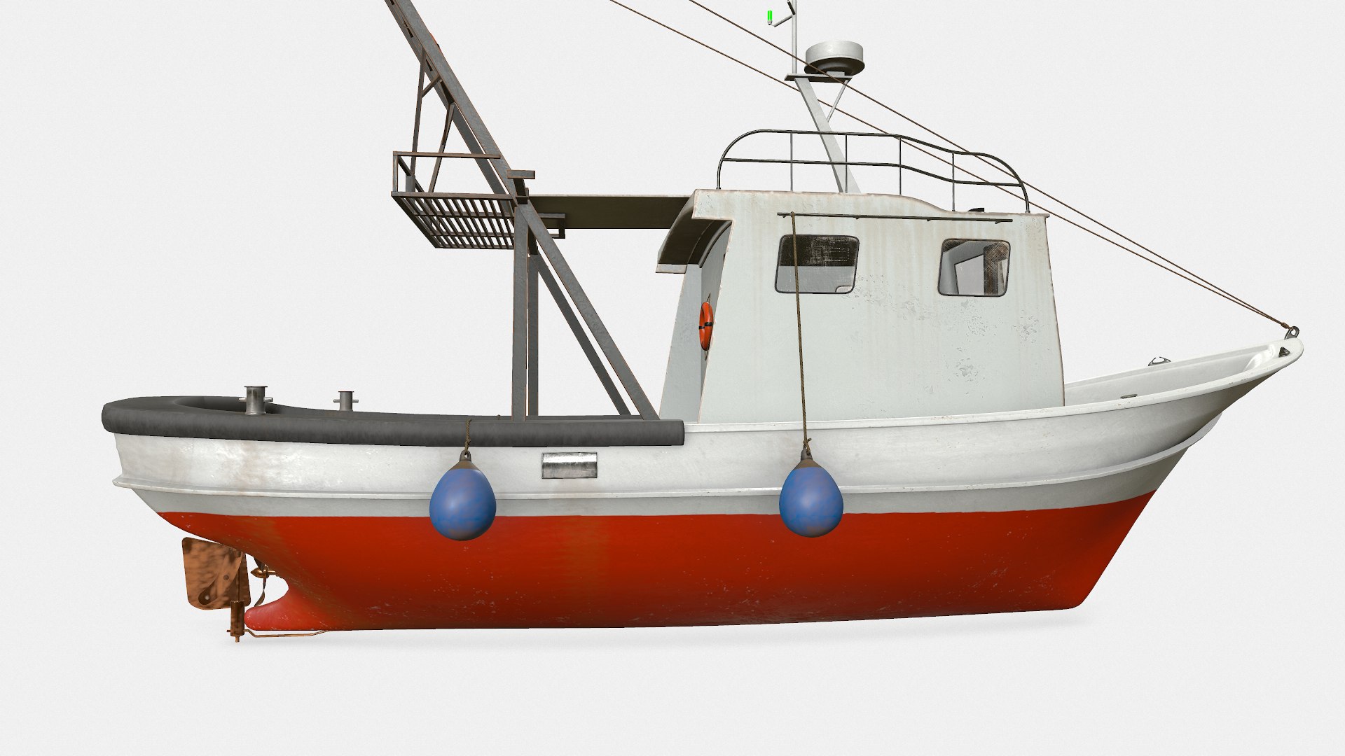 Fishing Boat PBR Model - TurboSquid 2019920