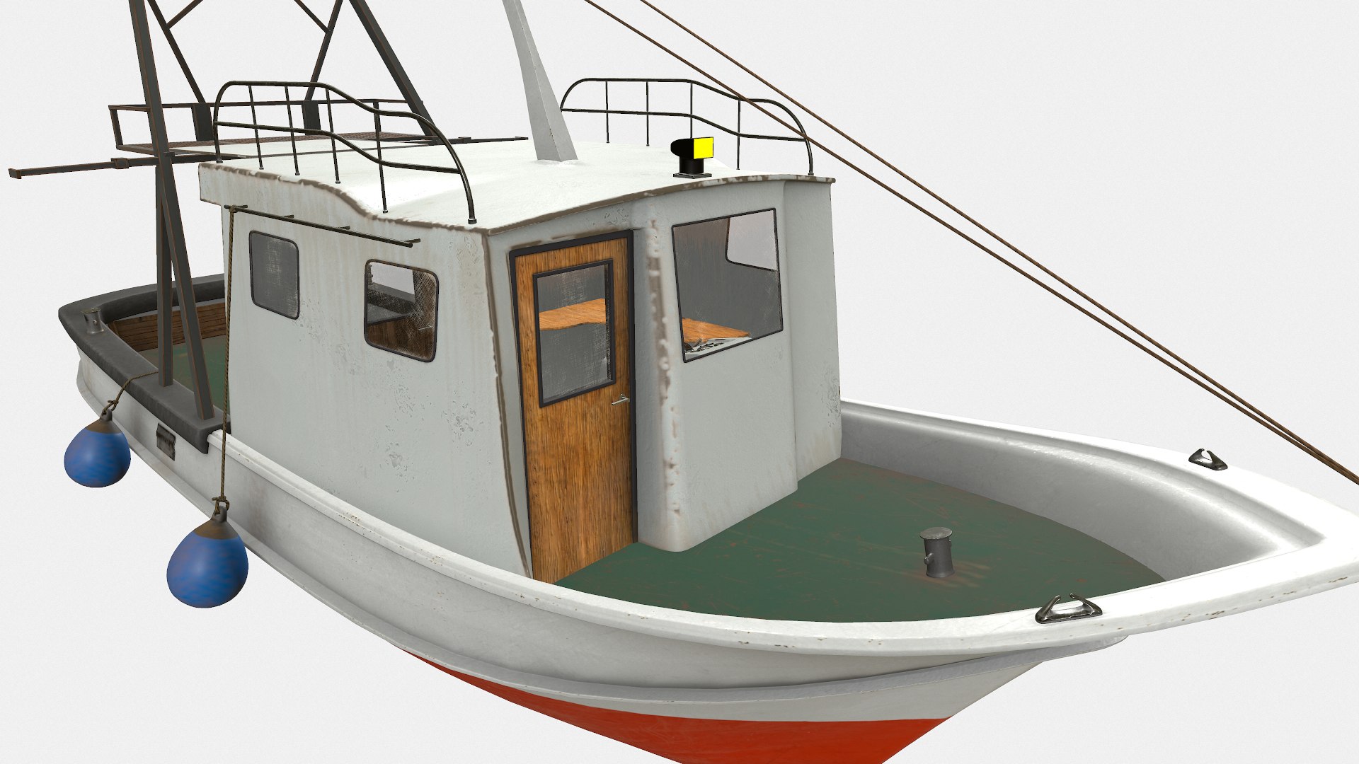 Fishing Boat PBR Model - TurboSquid 2019920