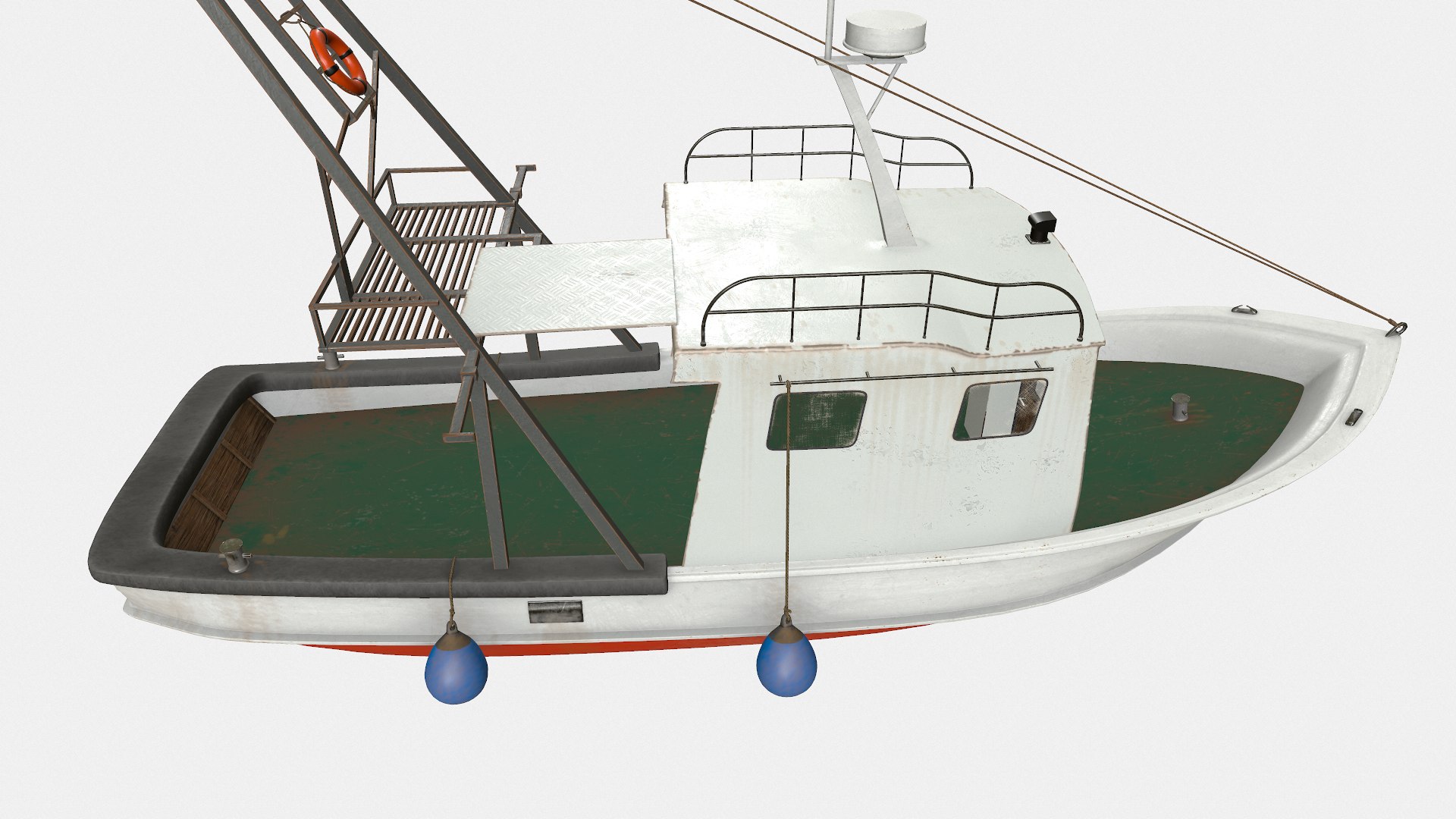 Fishing Boat PBR Model - TurboSquid 2019920