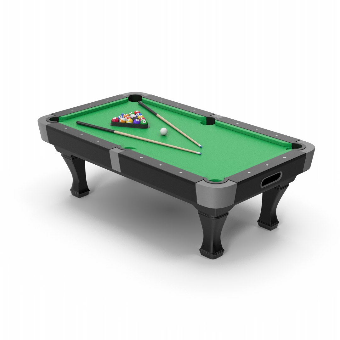 Billiard Pool Table Set 3D Model - TurboSquid 2188401