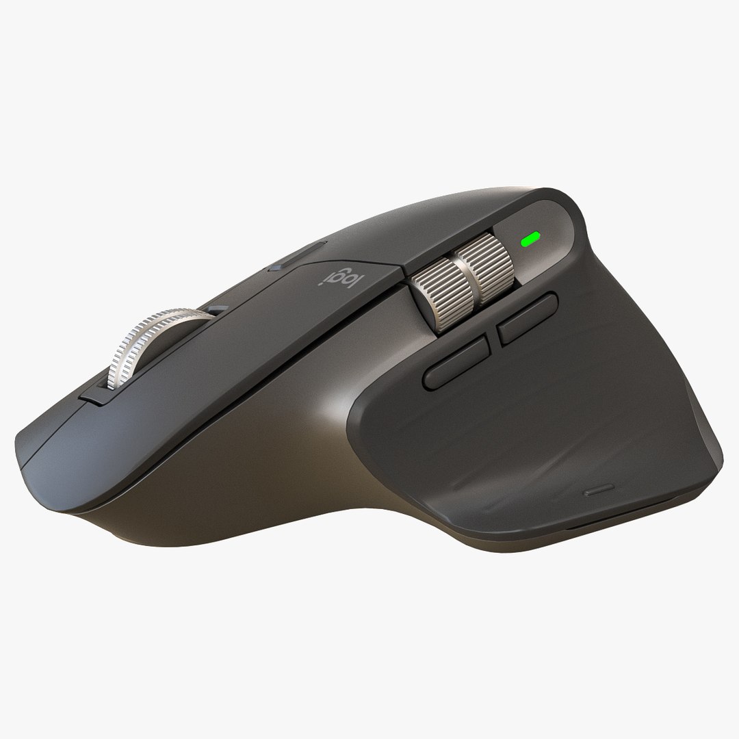 Logitech MX Master 3 Mouse Black 3D model - TurboSquid 2089343