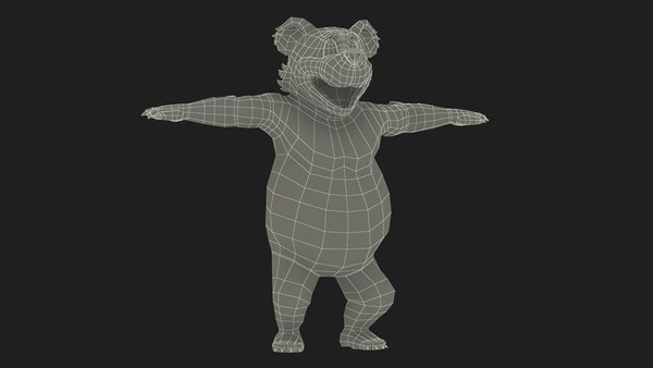modelo 3d Divertido oso pardo preparado para Maya - TurboSquid 2209148