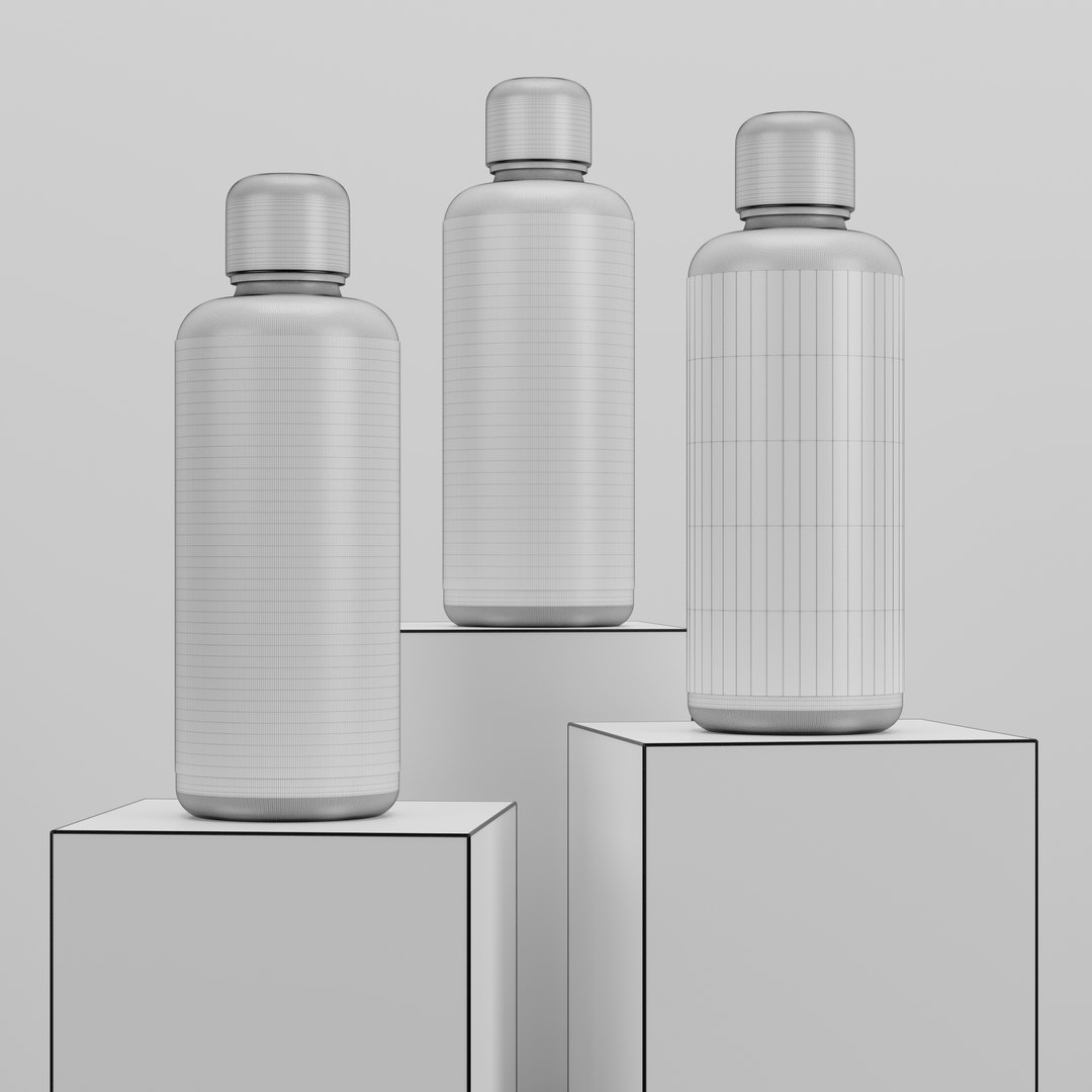 3D Model Black Bottle Essential Oil 3D Model - TurboSquid 2028748