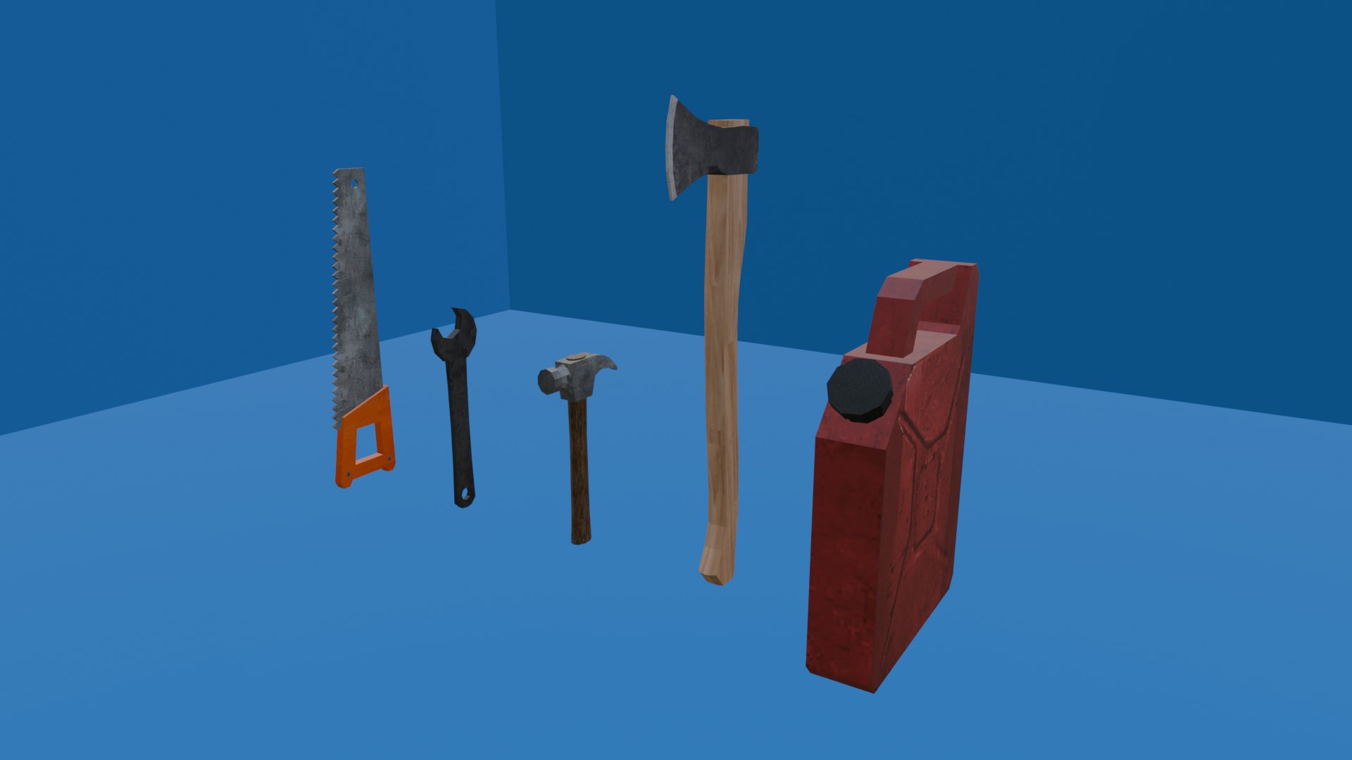TOOL SET 1 - LOW POLY - PS1 RETRO STYLE 3D - TurboSquid 2320106