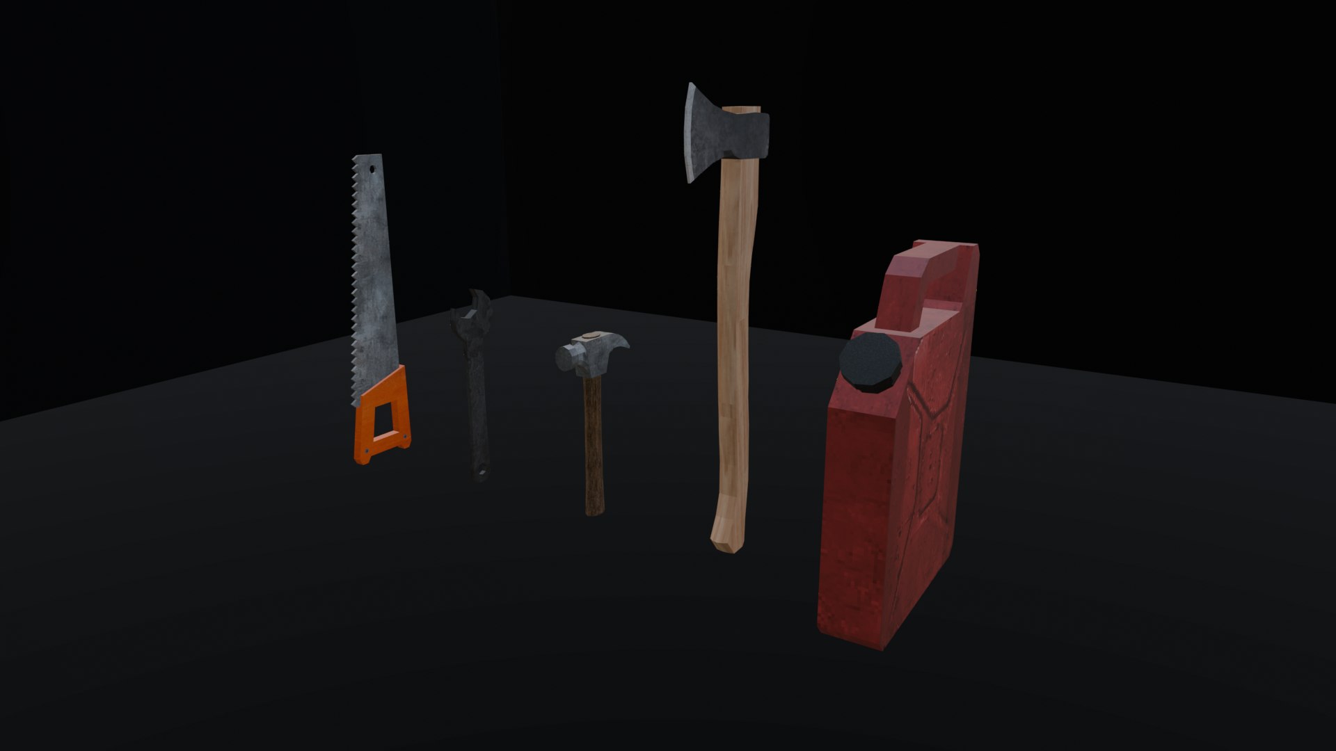 TOOL SET 1 - LOW POLY - PS1 RETRO STYLE 3D - TurboSquid 2320106