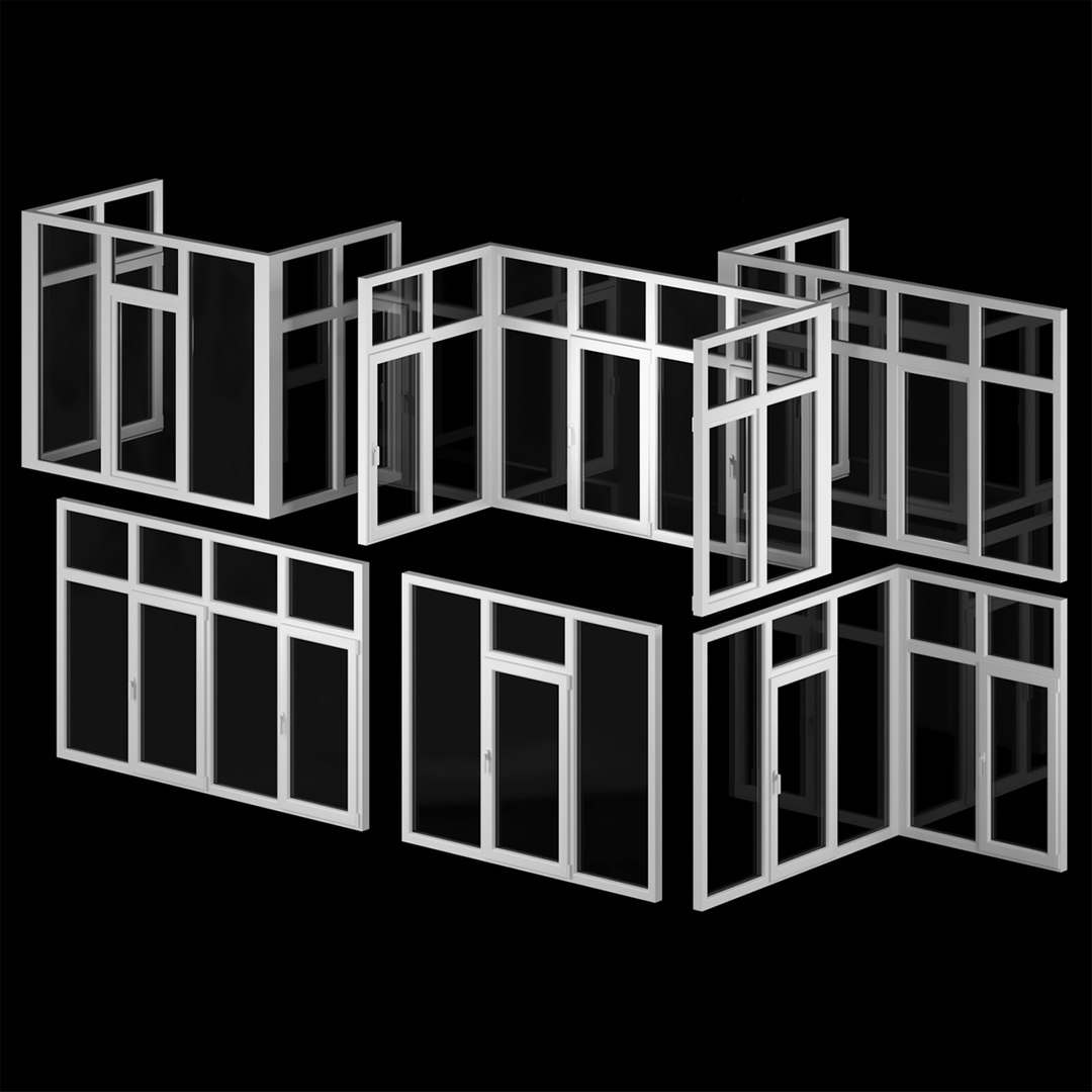 Modern Bay Window Glazing Balcony Panoramic Glazing Stained Glass ...