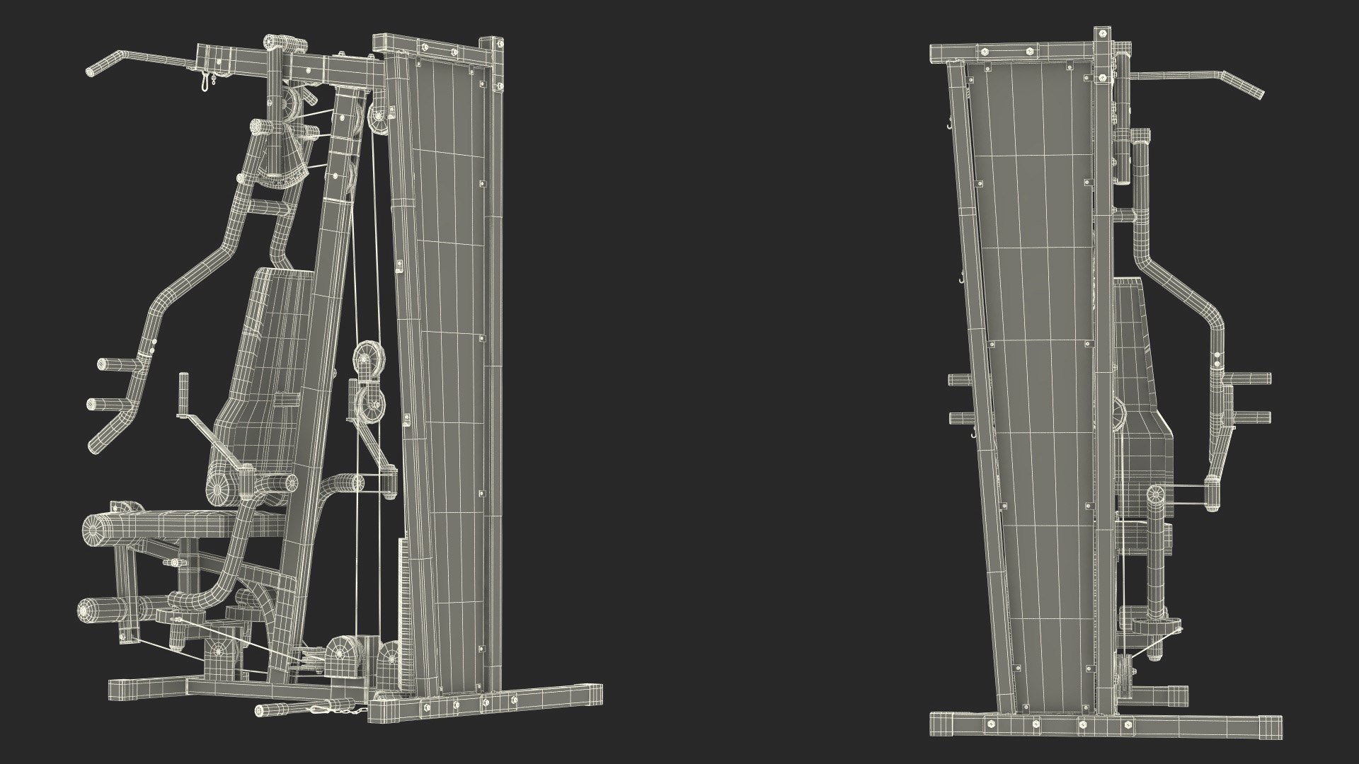 Multifunctional Home Gym Station 3D Model - TurboSquid 2149880