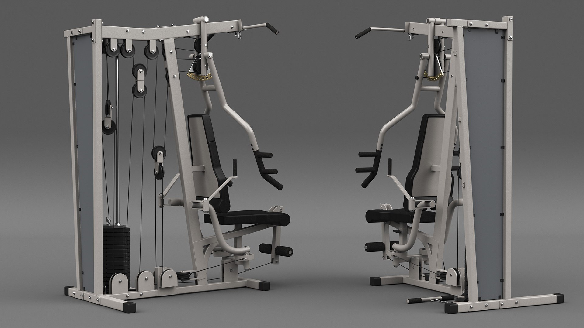 Multifunctional Home Gym Station 3D Model - TurboSquid 2149880