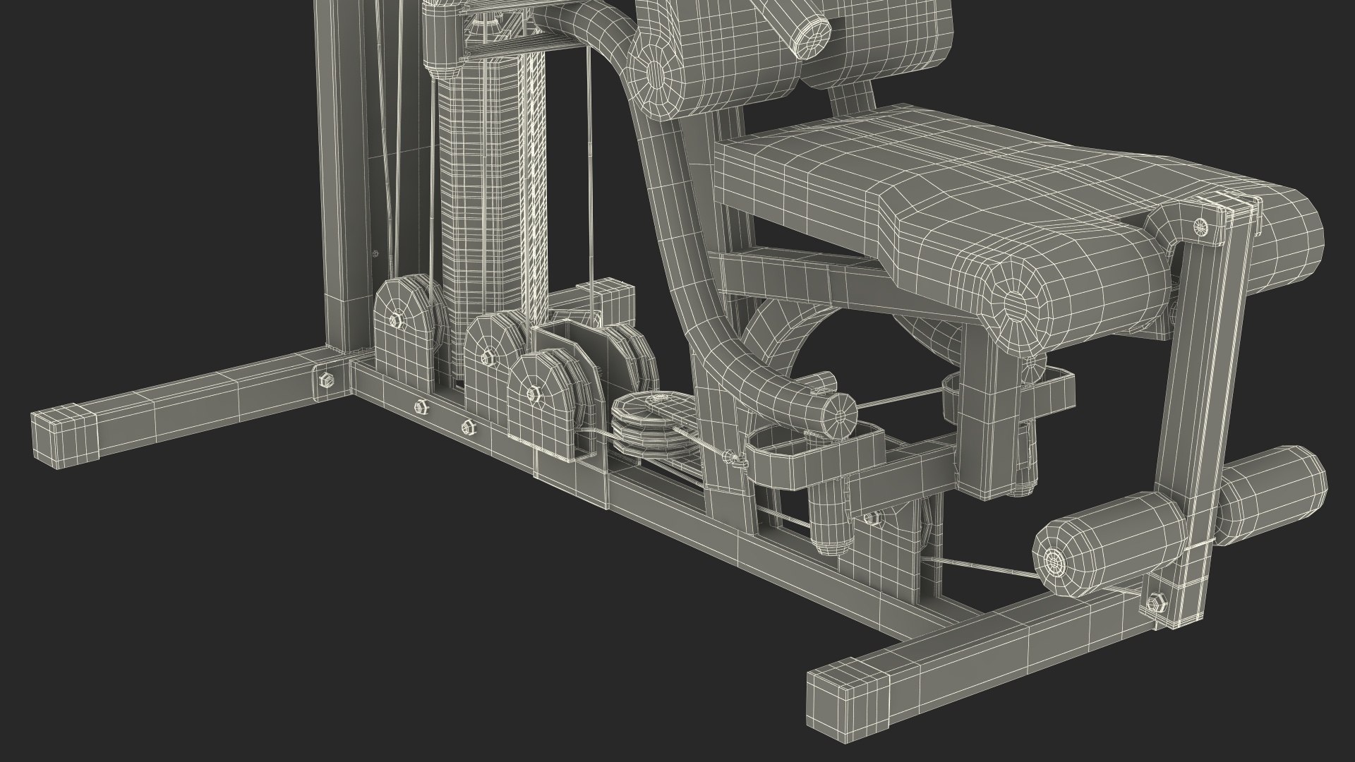Multifunctional Home Gym Station 3D Model - TurboSquid 2149880